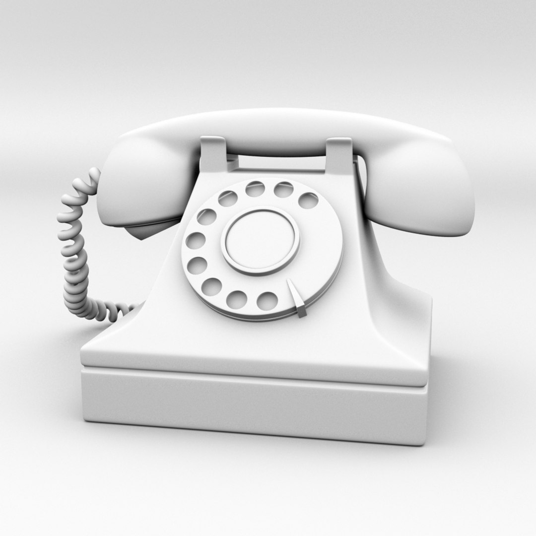 3D Old Phone Model - TurboSquid 760458
