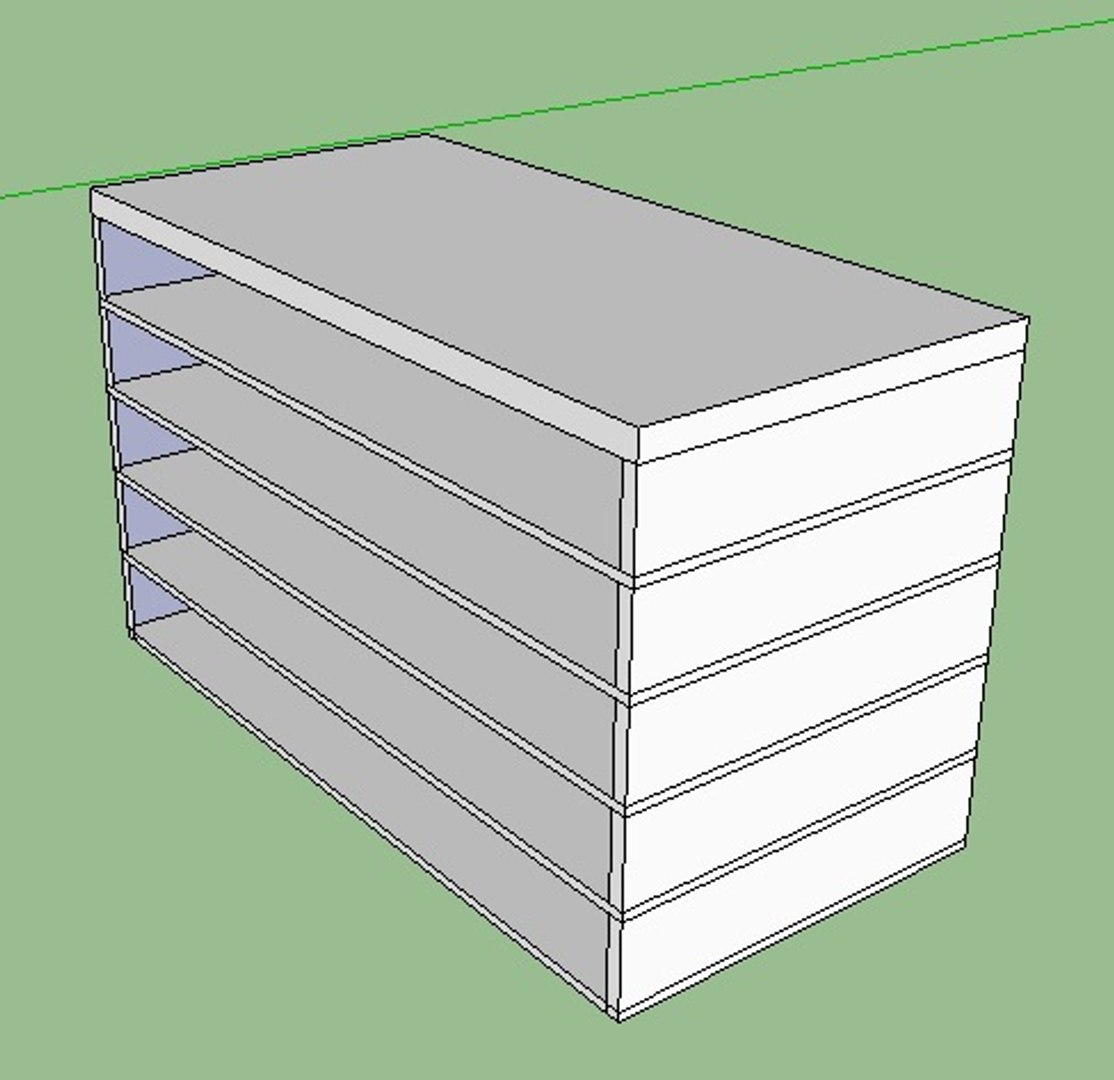 Classic Bookshelve 3d Dwg
