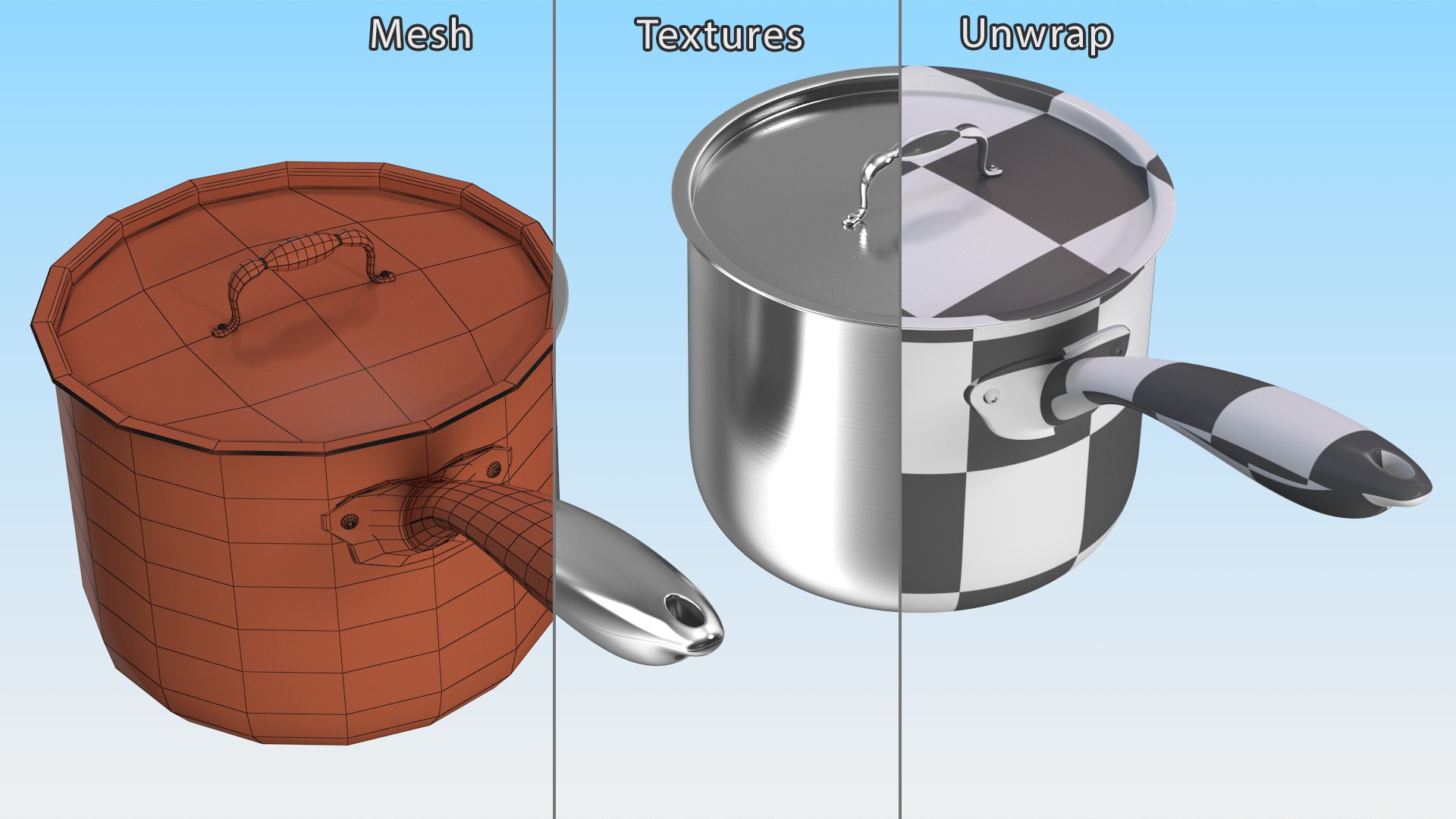 3D Stainless Steel Saucepan model - TurboSquid 2058032