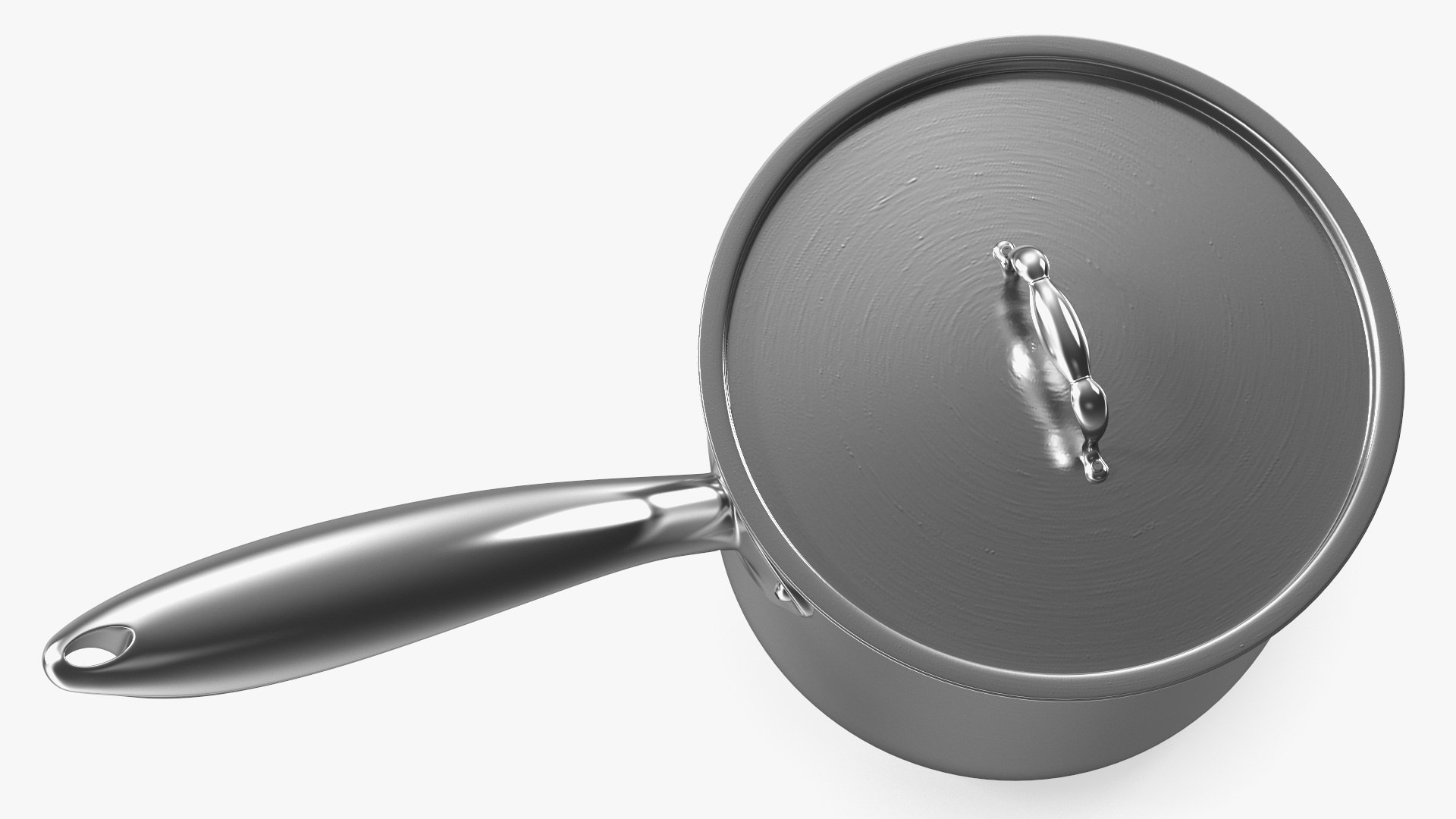 3D Stainless Steel Saucepan Model - TurboSquid 2058032