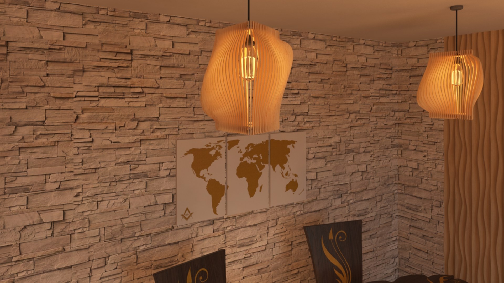 3D Rustic Living Room Model - TurboSquid 1512594