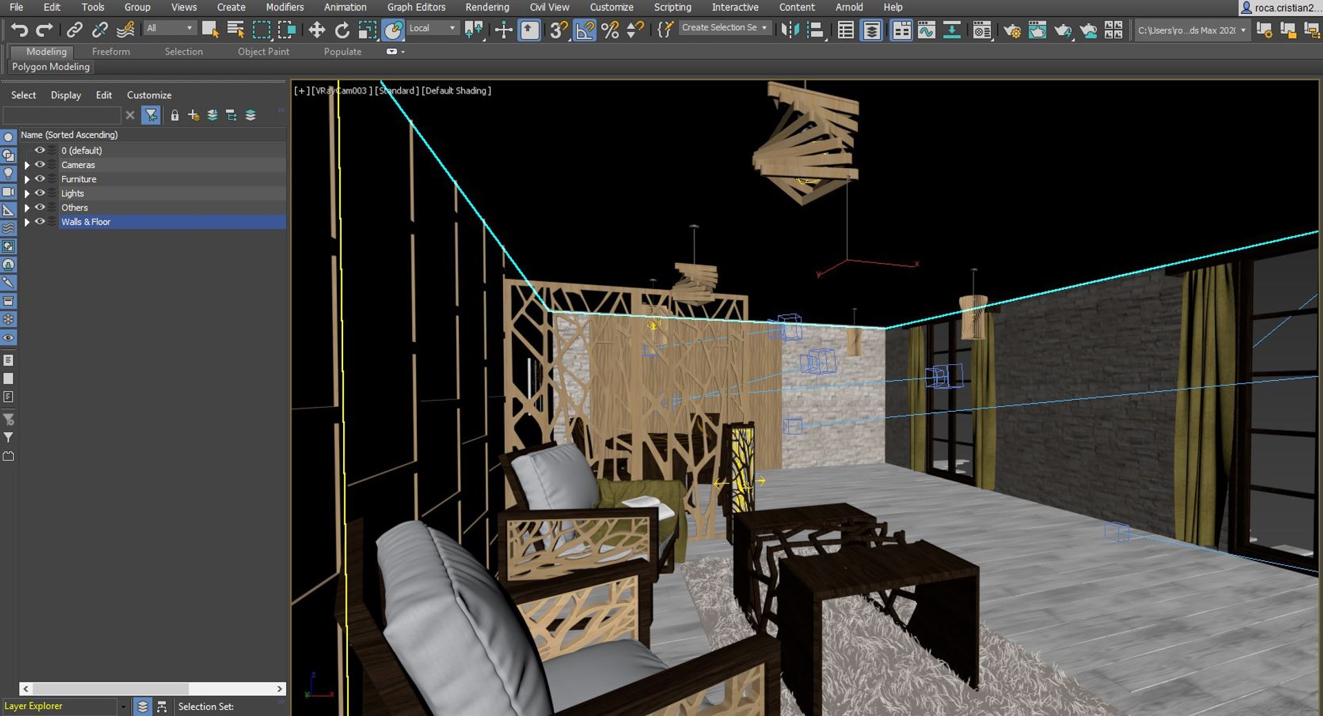 3D Rustic Living Room Model - TurboSquid 1512594