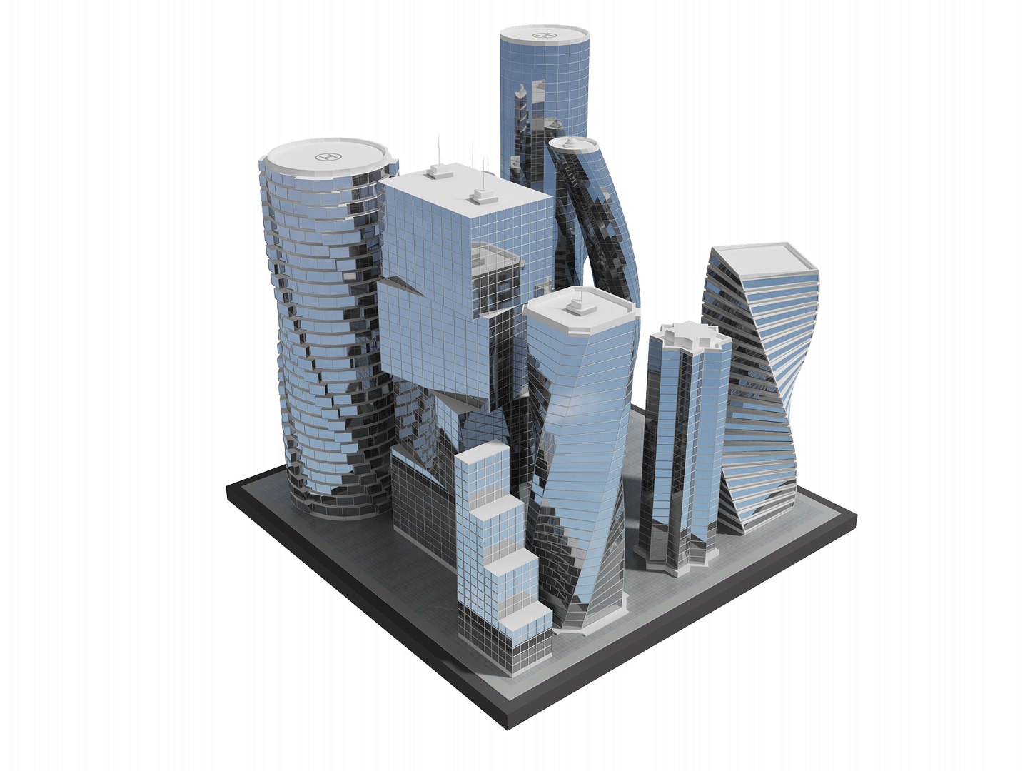 3D Modern Future Building Model - TurboSquid 1330530