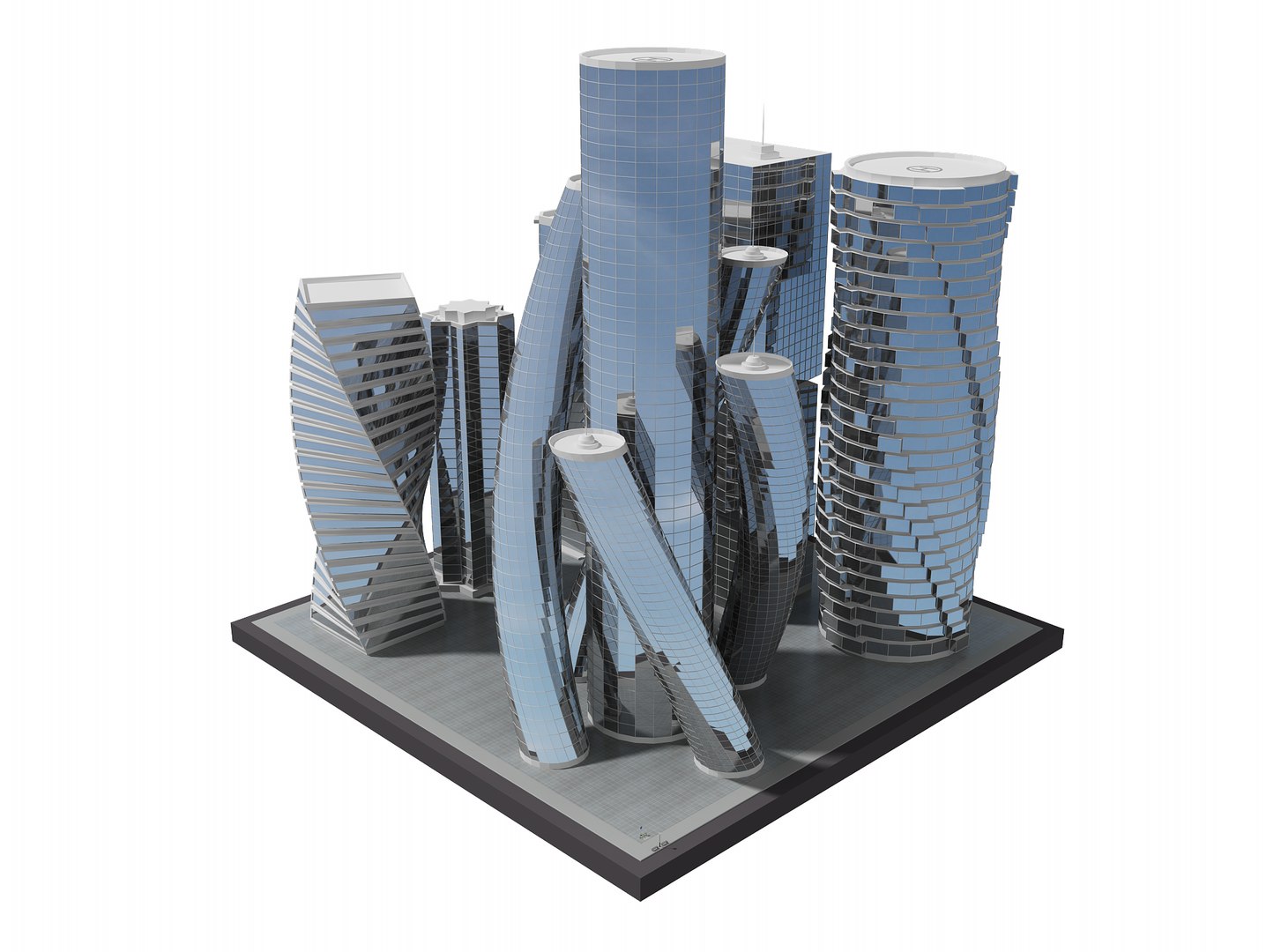 3D Modern Future Building Model - TurboSquid 1330530
