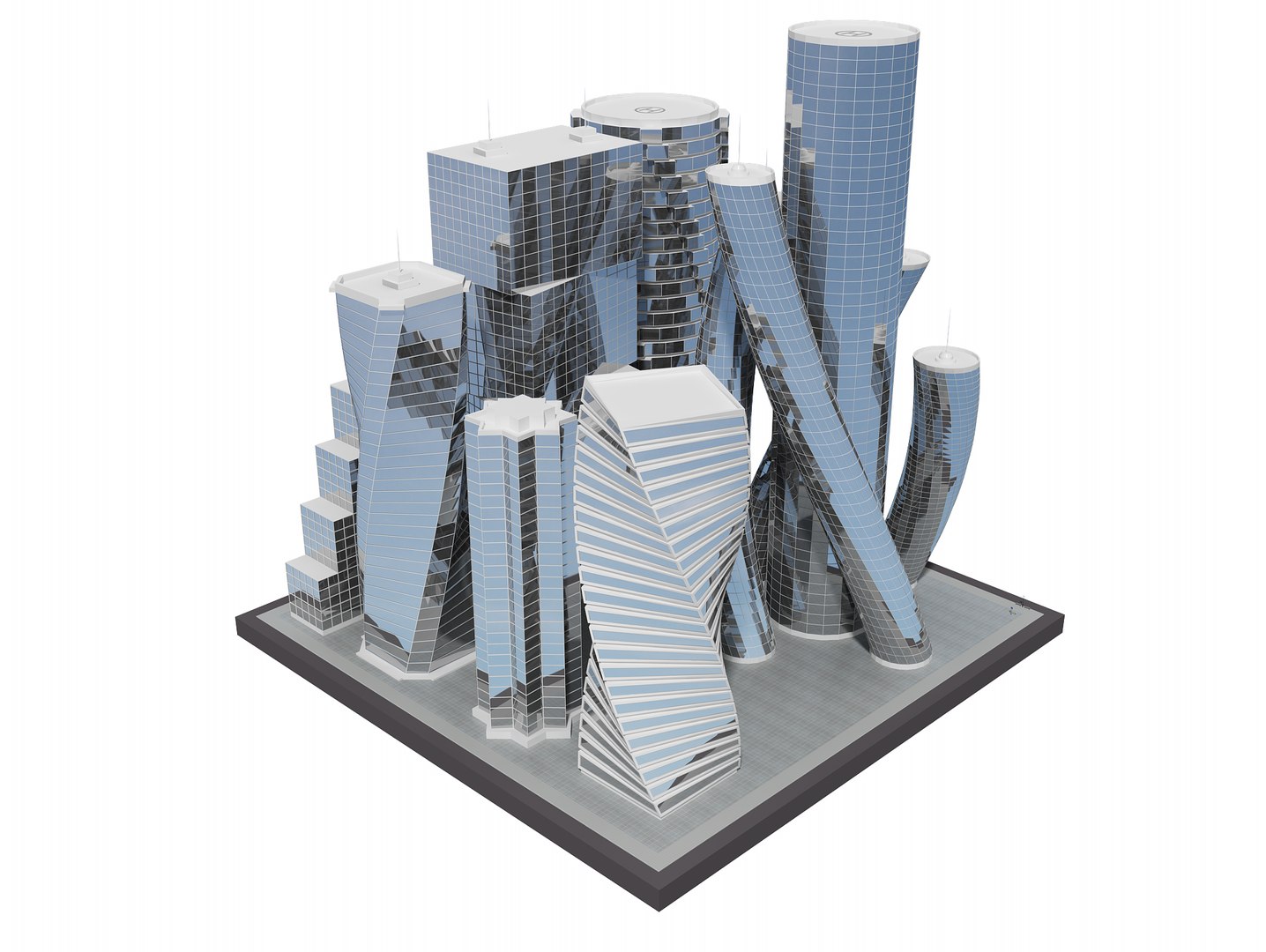 3D Modern Future Building Model - TurboSquid 1330530