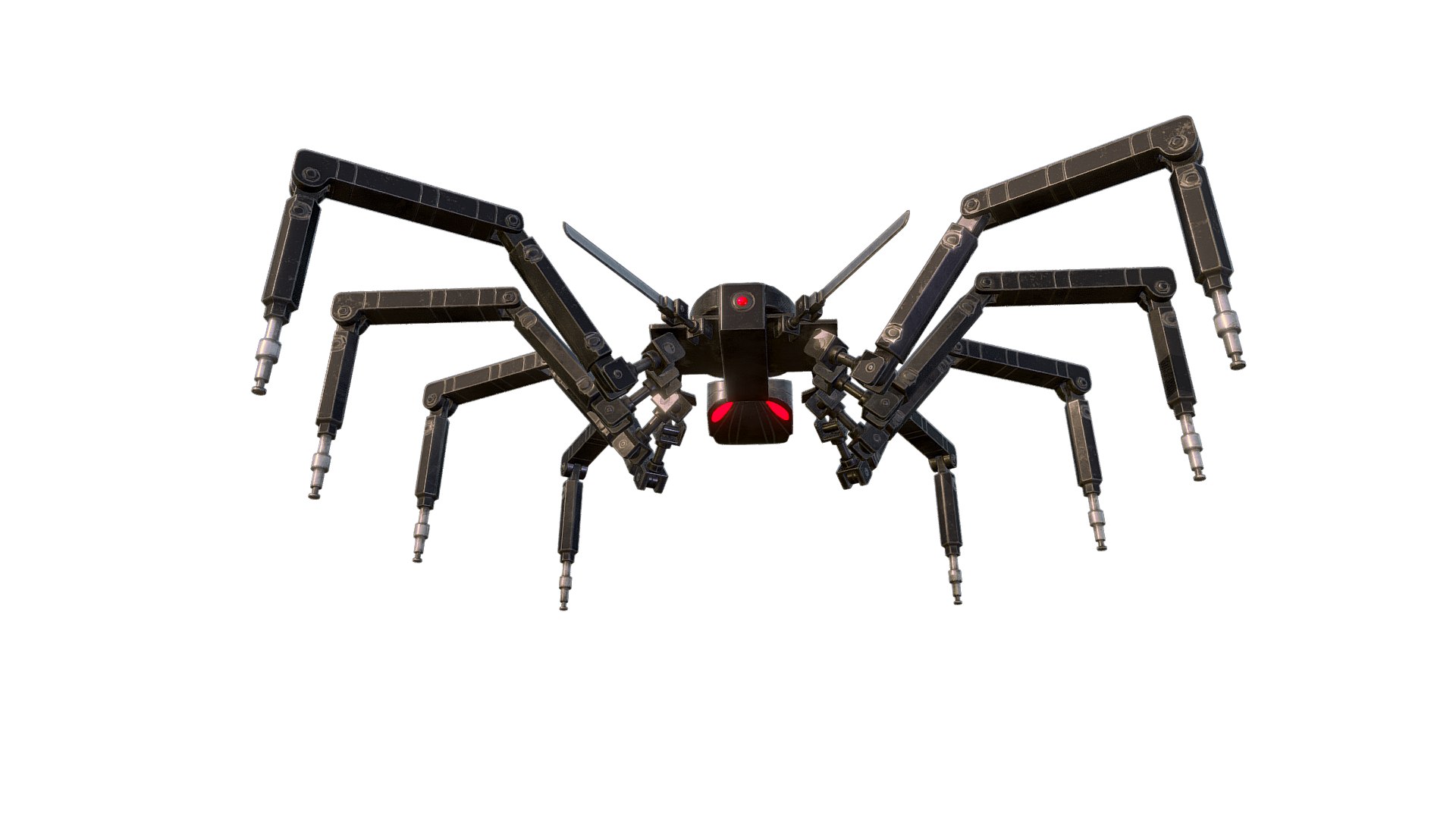 3D spider bot v2 - TurboSquid 2153357