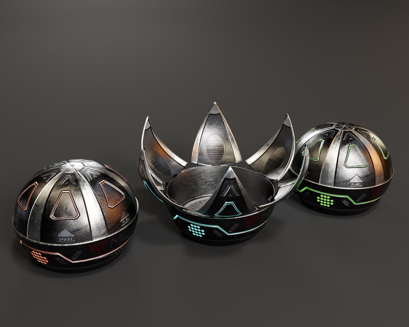 Sci-Fi Claw Grenade 3D - TurboSquid 2404156