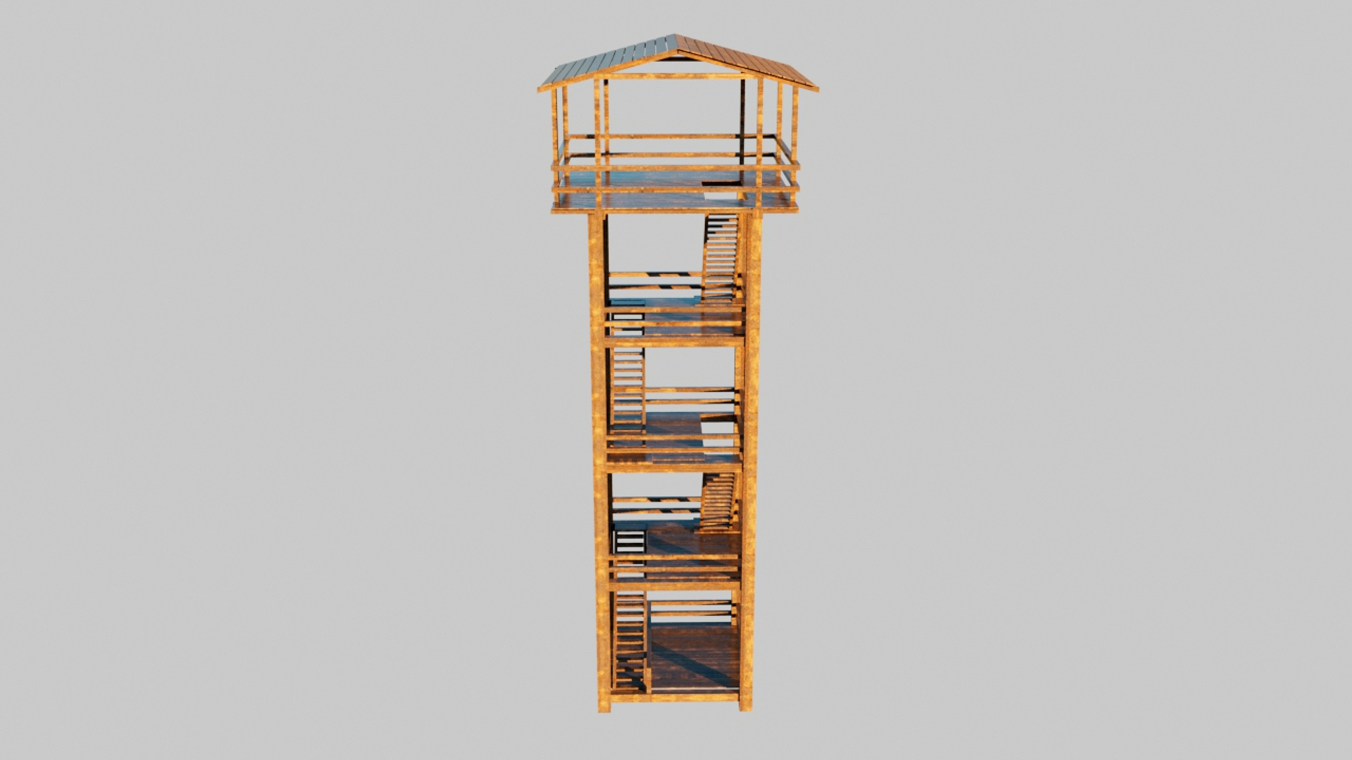 Watch Tower Different Planks Texture 3D - TurboSquid 2352603