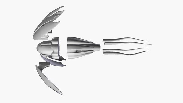 3d model of vorlon fighter babylon 5