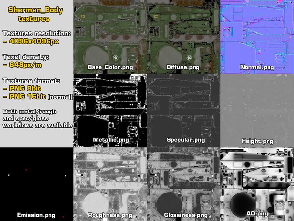 3D model sherman m4a2 tank gameready - TurboSquid 1639457