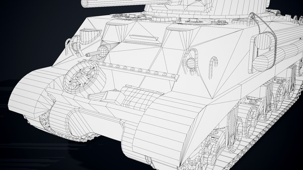 3D model sherman m4a2 tank gameready - TurboSquid 1639457