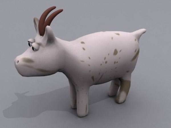 goat animals 3d obj