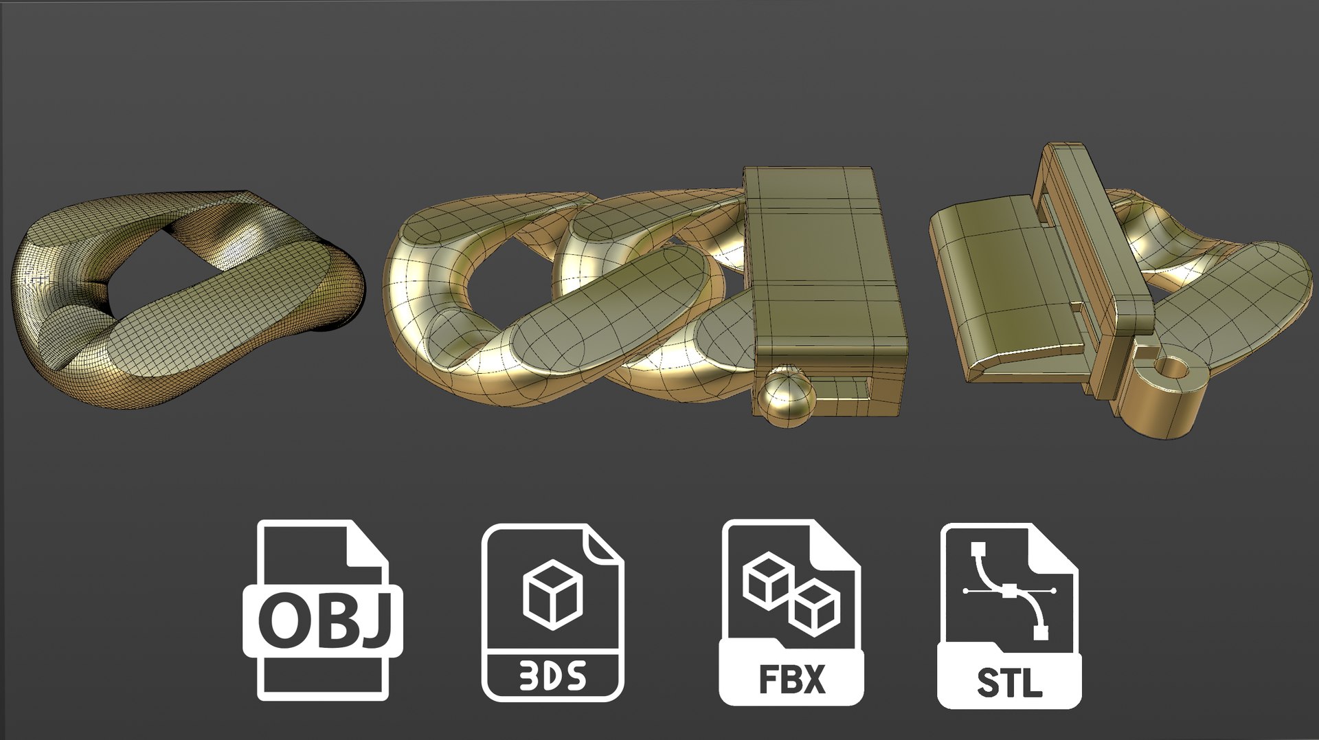 3D Stl Chain - TurboSquid 1610554