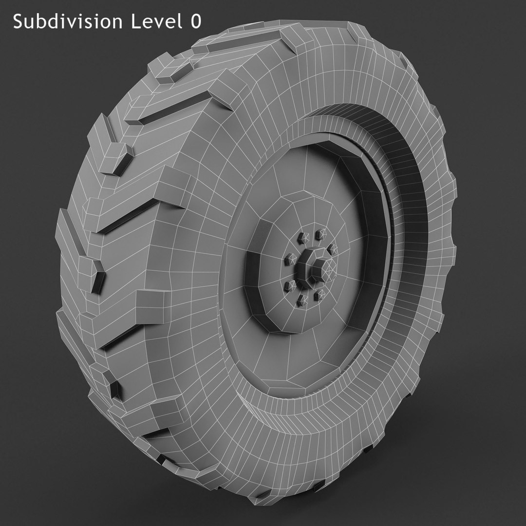 Tire Tractor 3d Model