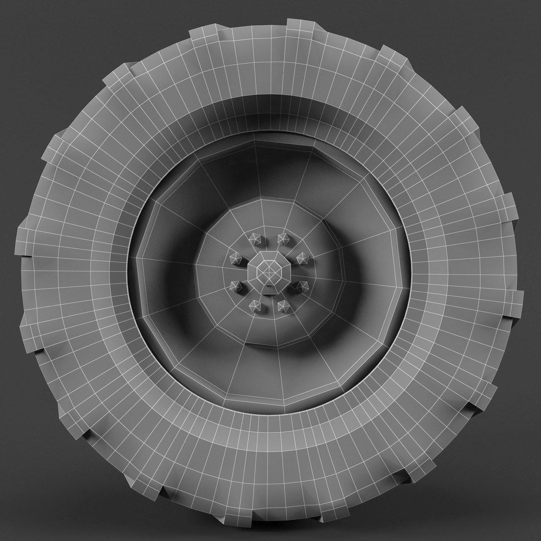 Tire Tractor 3d Model