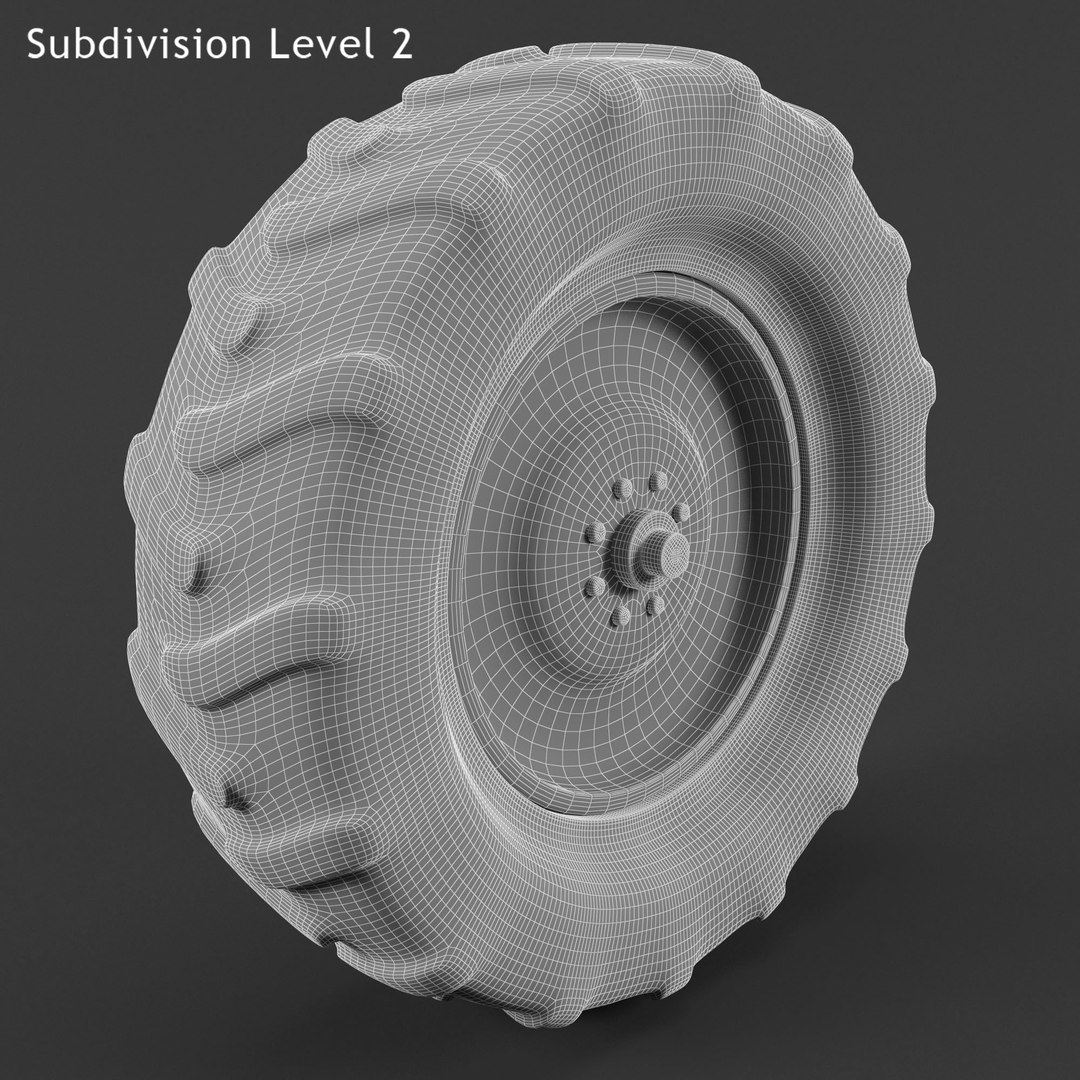 Tire Tractor 3d Model
