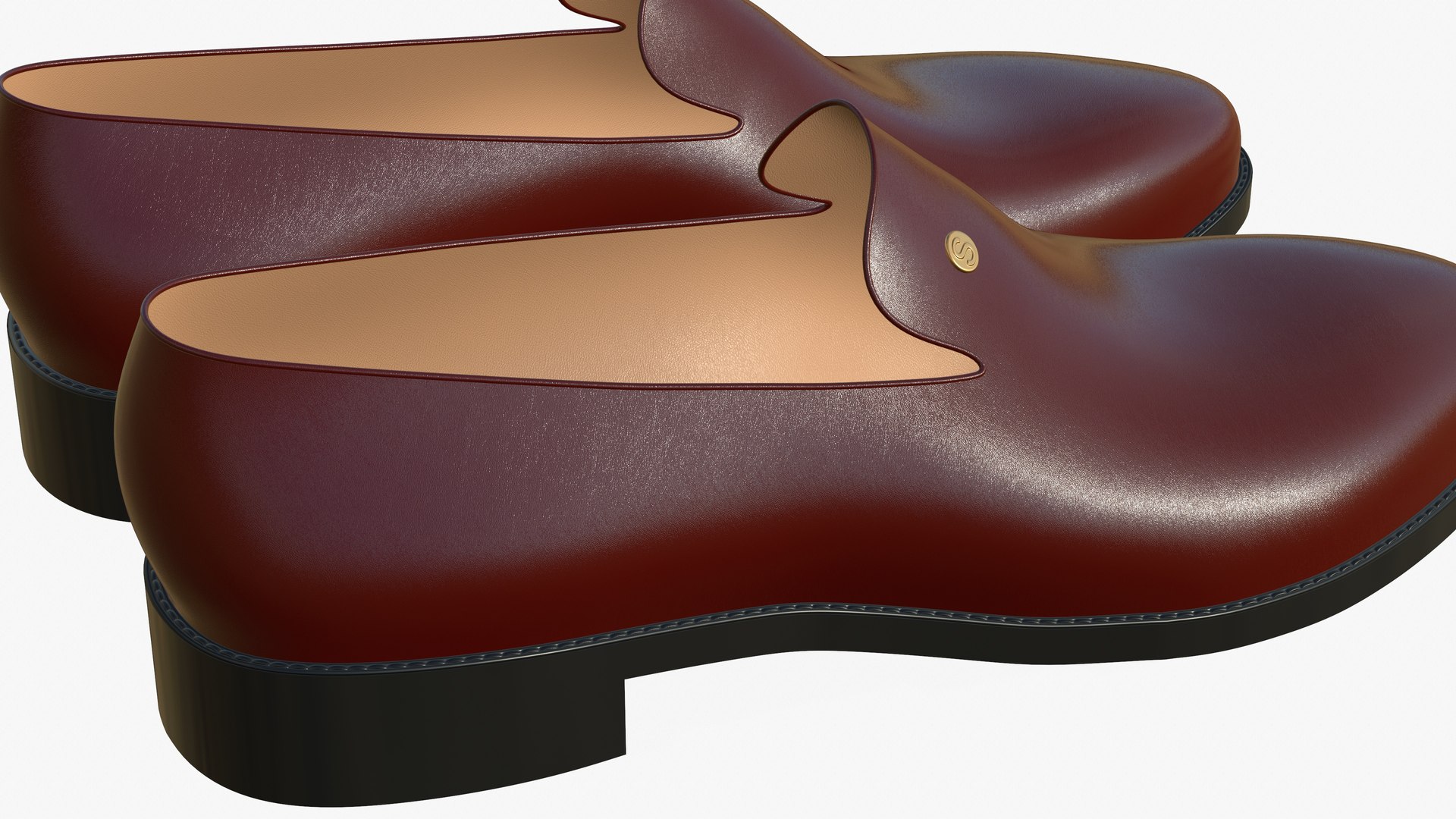 3D Realistic Leather Shoes model - TurboSquid 1881057