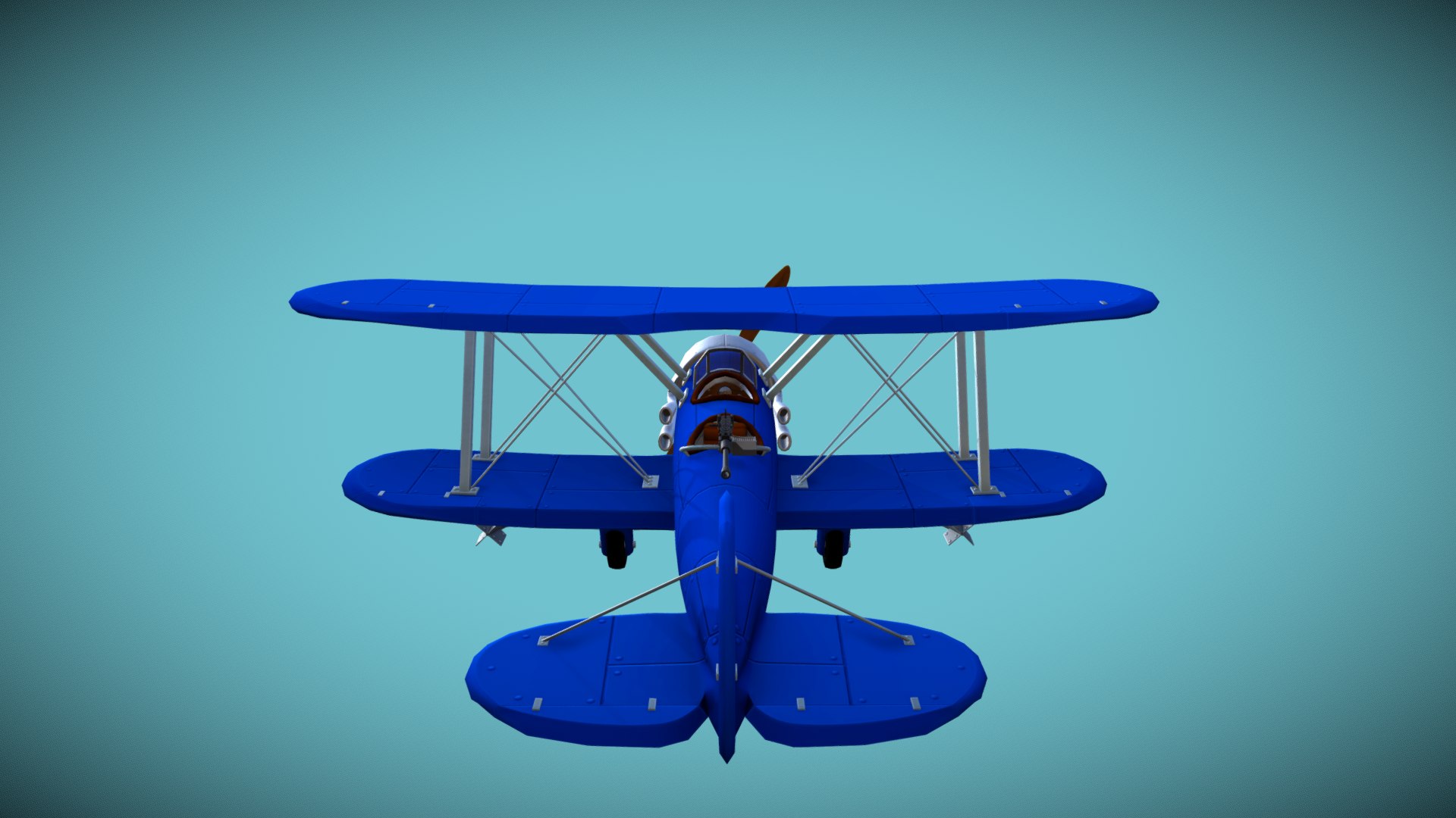 3D Model Stylized Biplane - TurboSquid 2090581