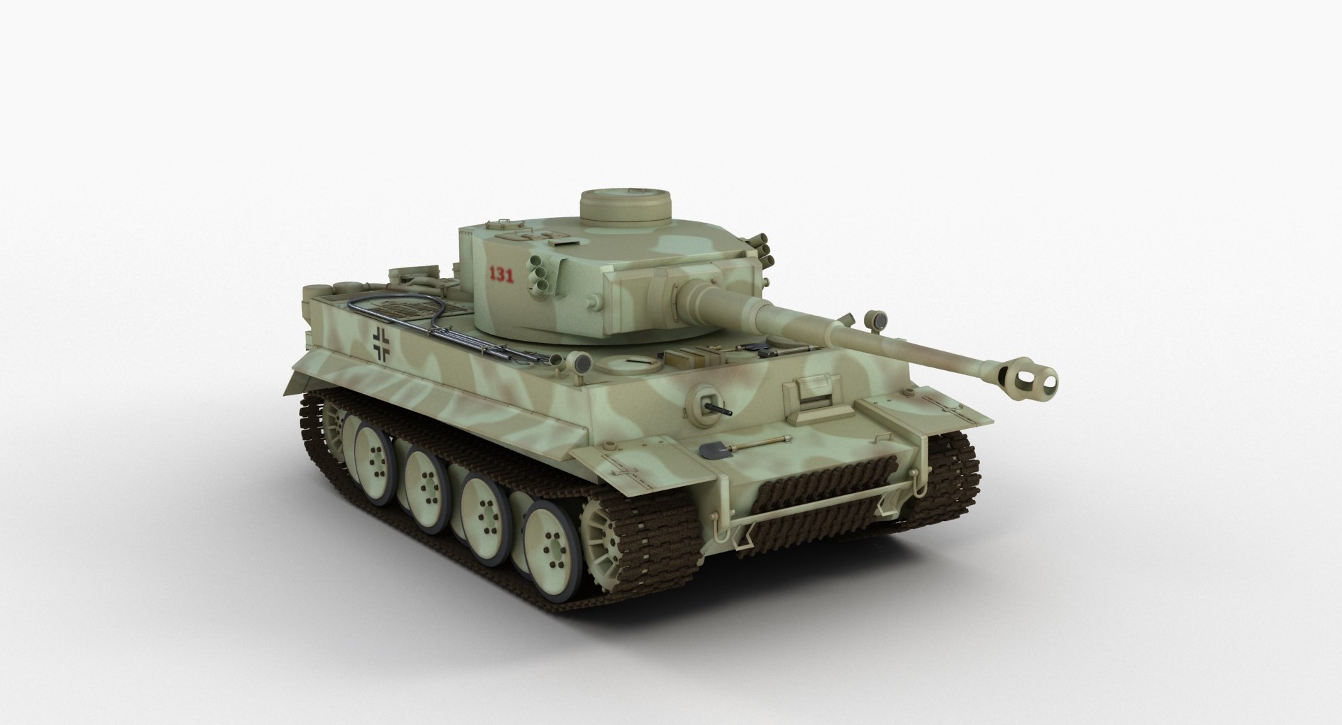 modelo 3d Tiger 1 Tank - TurboSquid 1133228