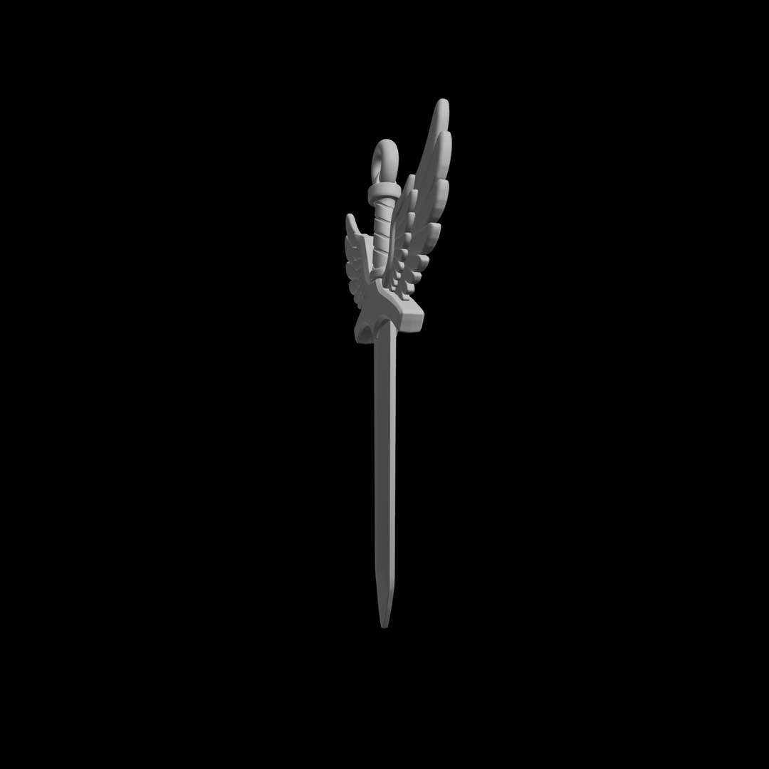 3D Winged Sword Pendant 3D Print Model - TurboSquid 2517659