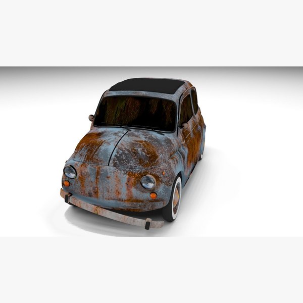 modelo 3d Rusty Fiat 500 Nuova rev - TurboSquid 1046329