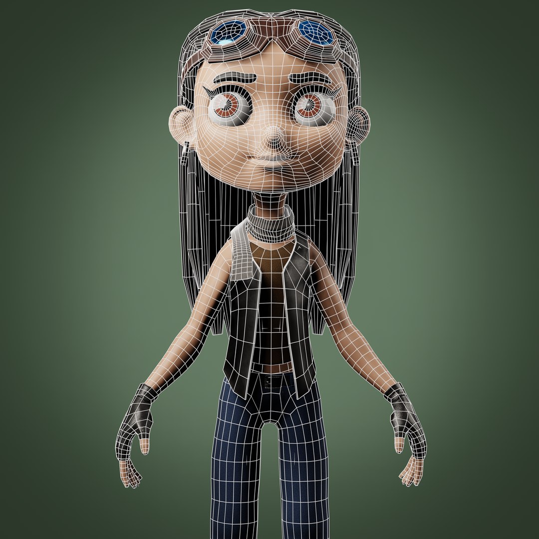 3D Model Biker Girl - TurboSquid 1977878