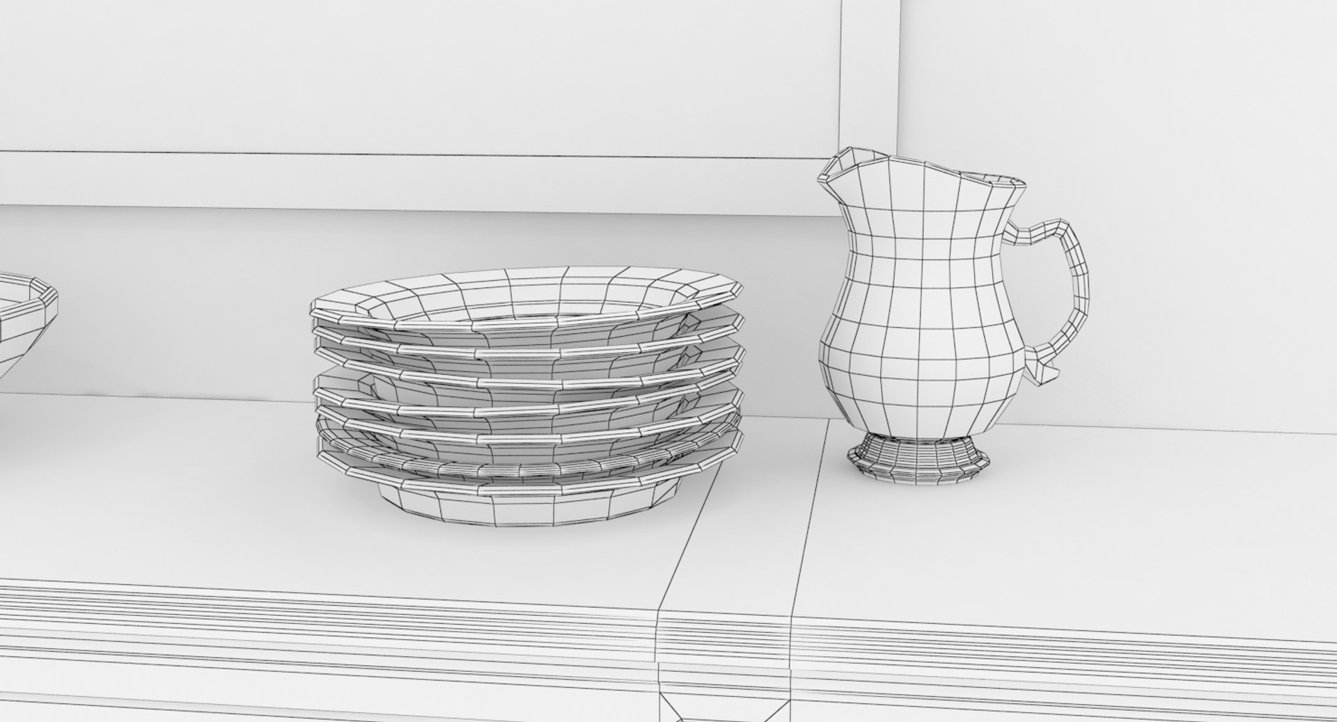 3D Buffet Cabinet - TurboSquid 1418134