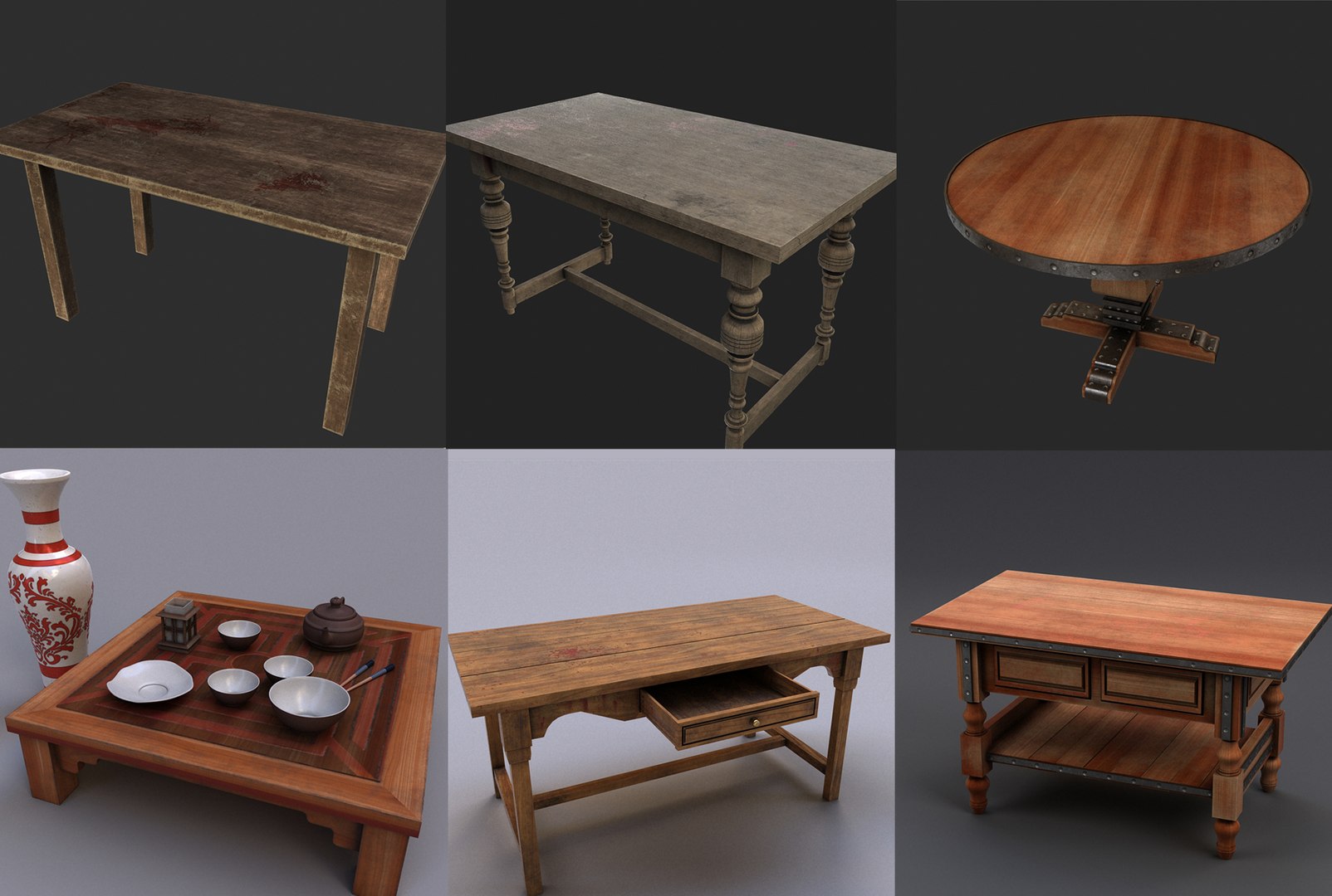 Tables model - TurboSquid 1255267