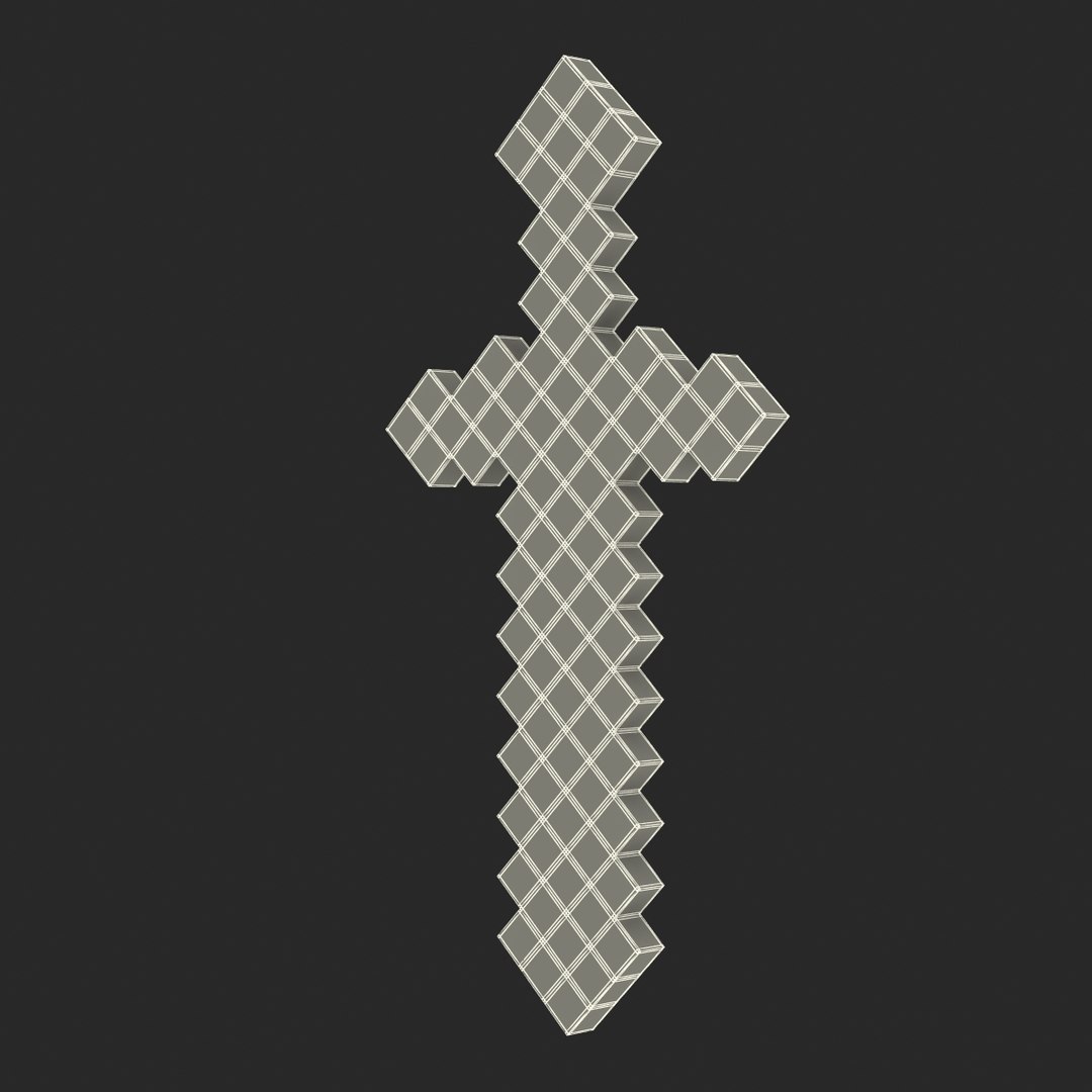 3d Minecraft Sword