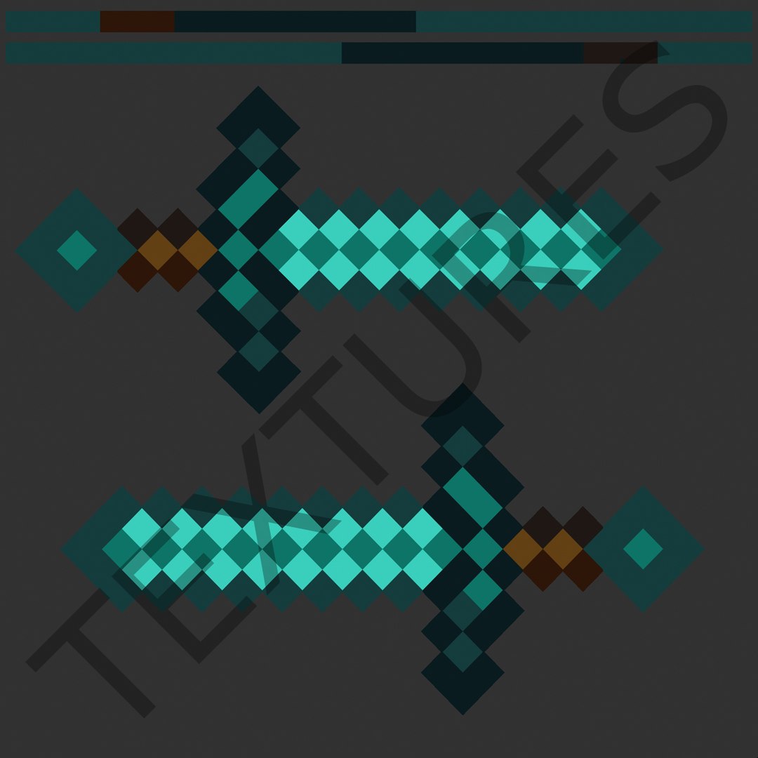 3d Minecraft Sword