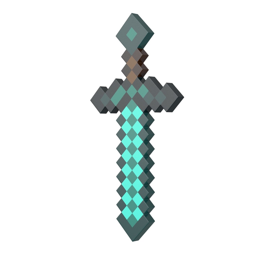 3d Minecraft Sword