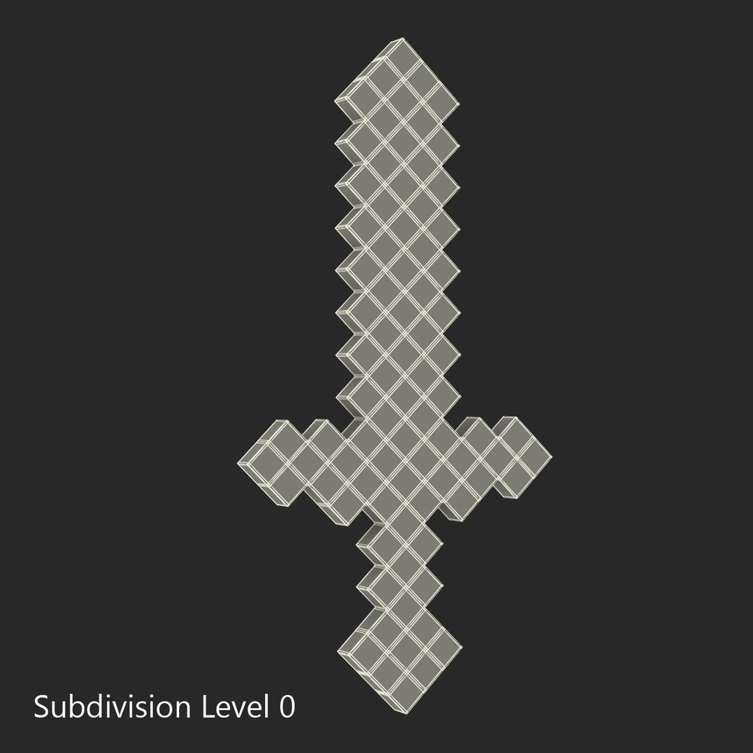 3d Minecraft Sword