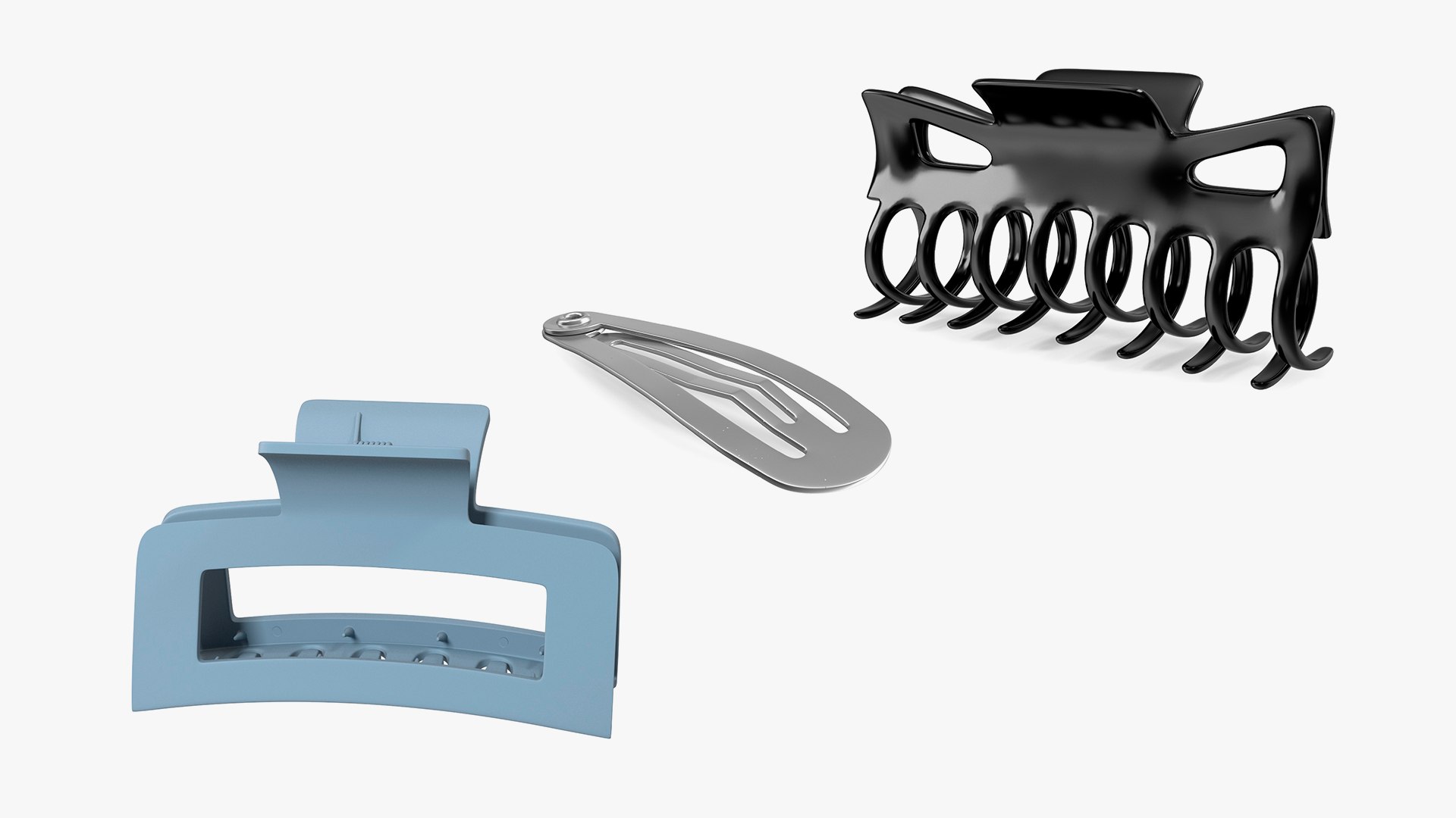 Hair Clips Collection Model - TurboSquid 2226596