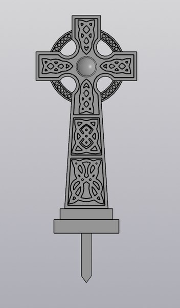 Celtic cross Planter Decoration3Dモデル - TurboSquid 1961662