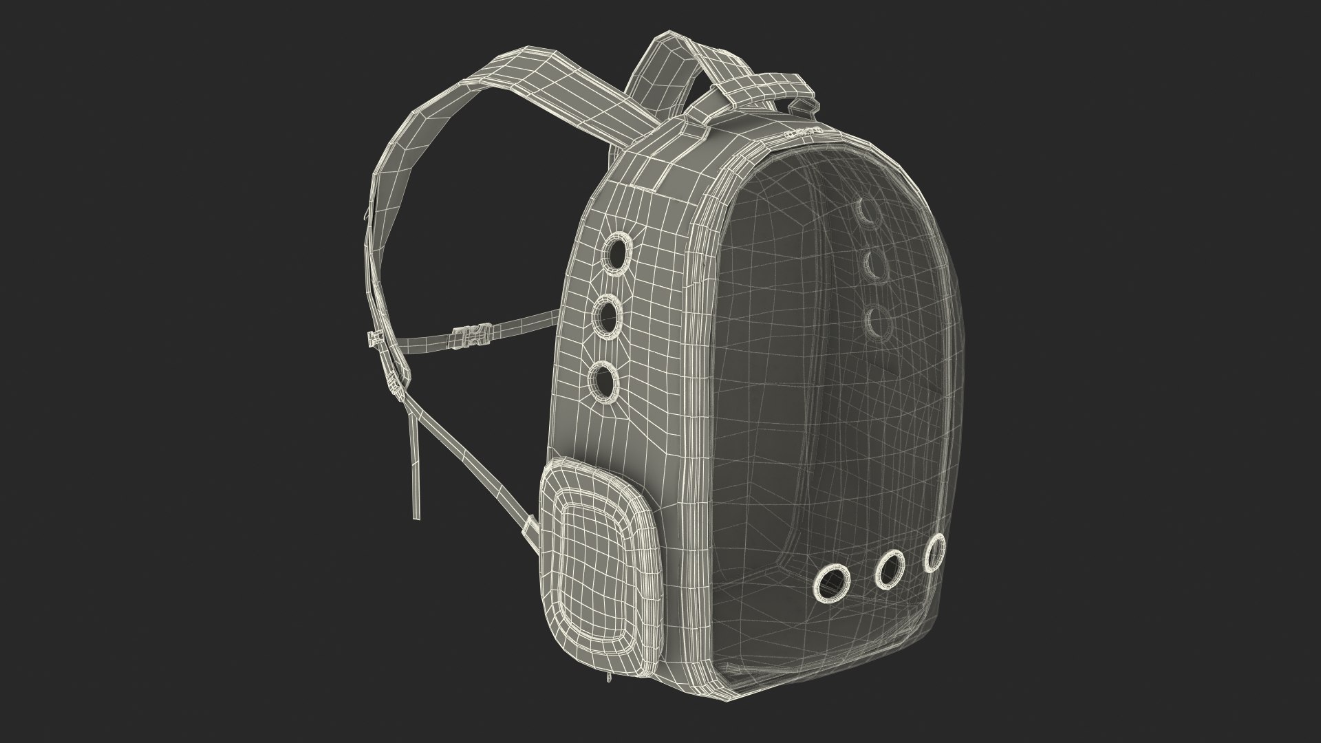 3D Pet Carrier Backpack Dressed Blue - TurboSquid 2330087