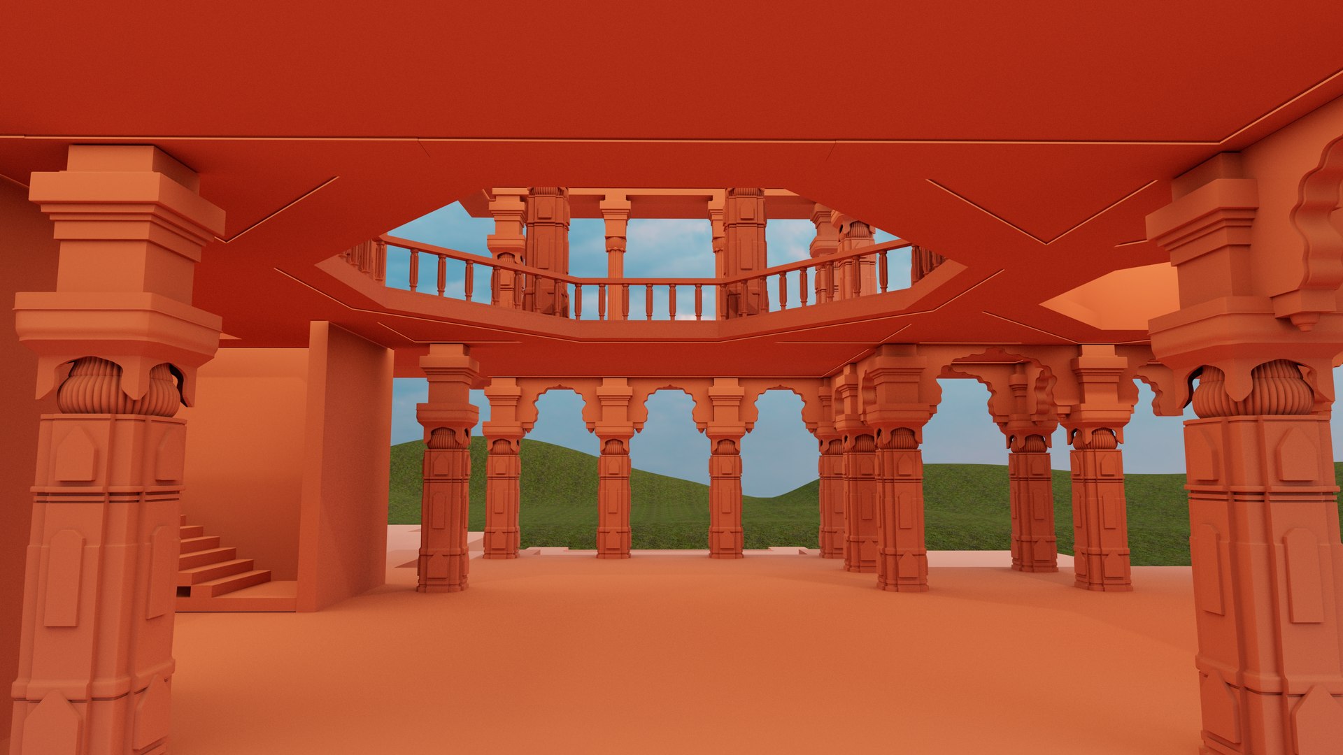 Ram Mandir Ayodhya Temple High Detailed Architecture 3D Model 3D Model ...