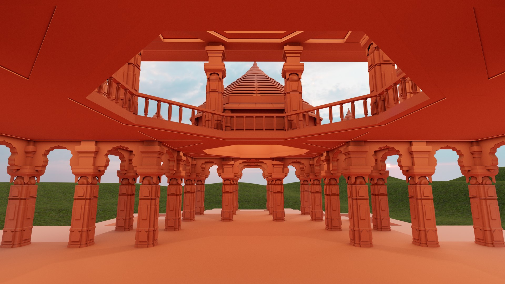 Ram Mandir Ayodhya Temple High Detailed Architecture 3D Model 3D Model ...