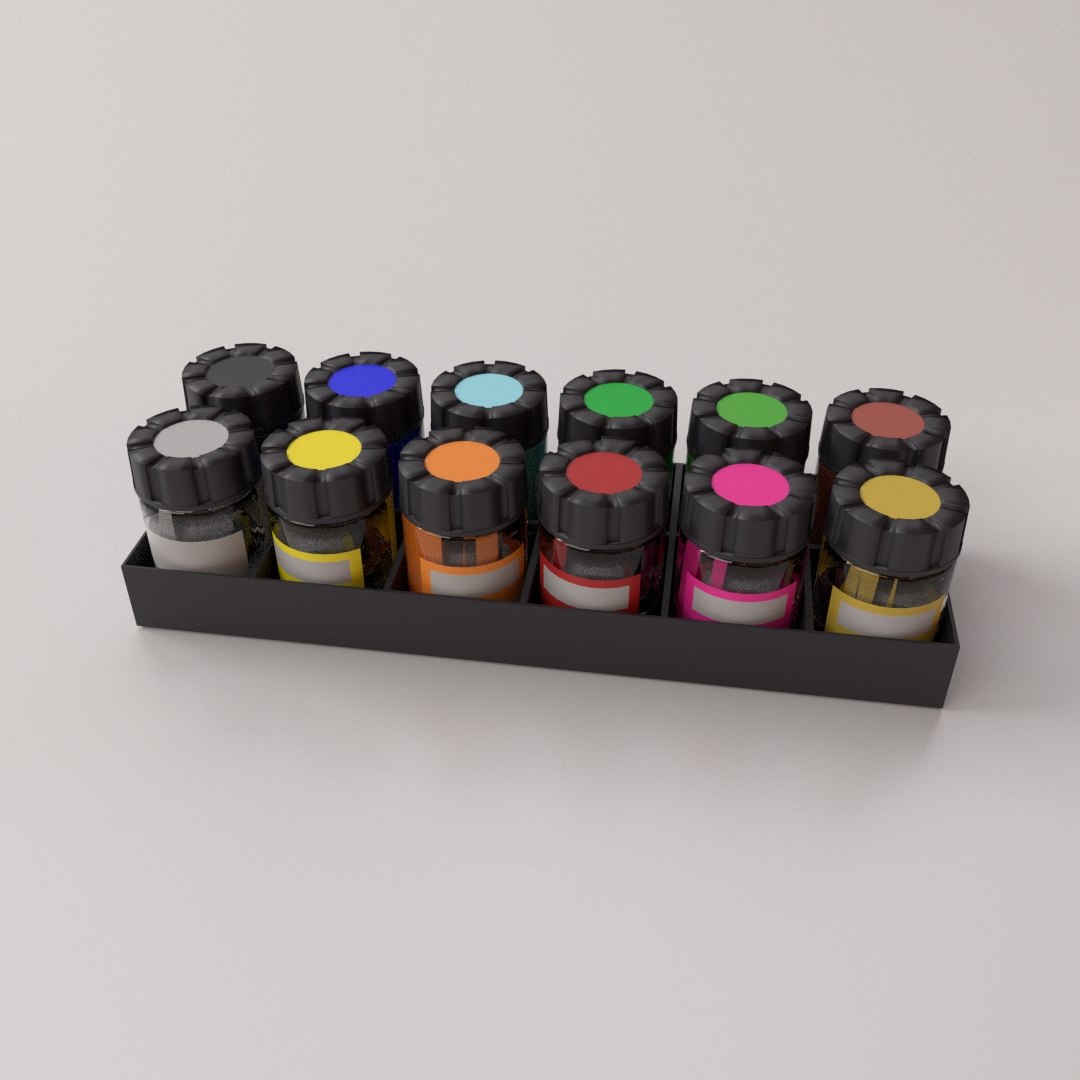 Poster Colour Set 3D Model - TurboSquid 1781340