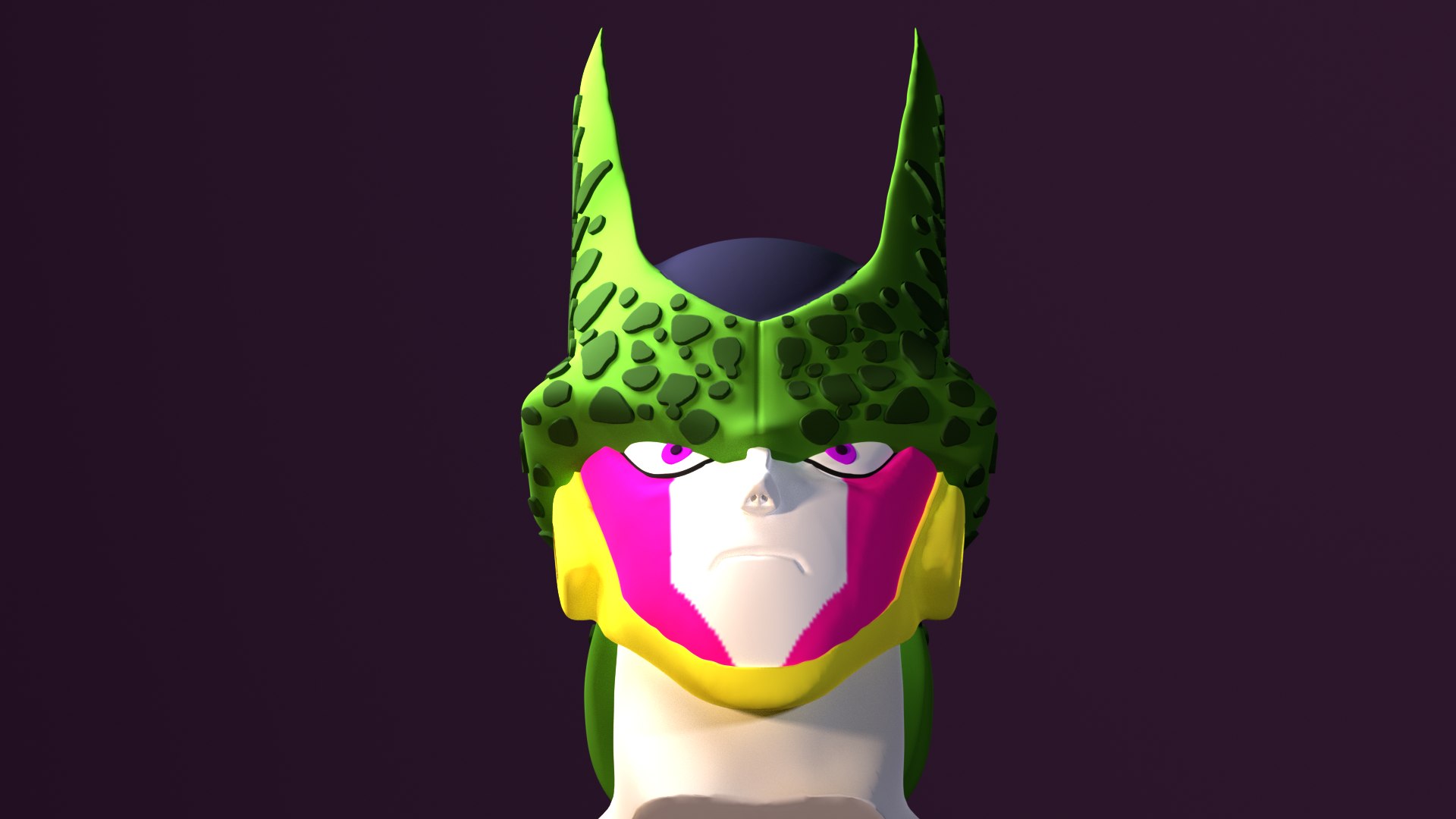 Perfect Cell - Dragon Ball High Poly Head Model 3D Model - TurboSquid ...