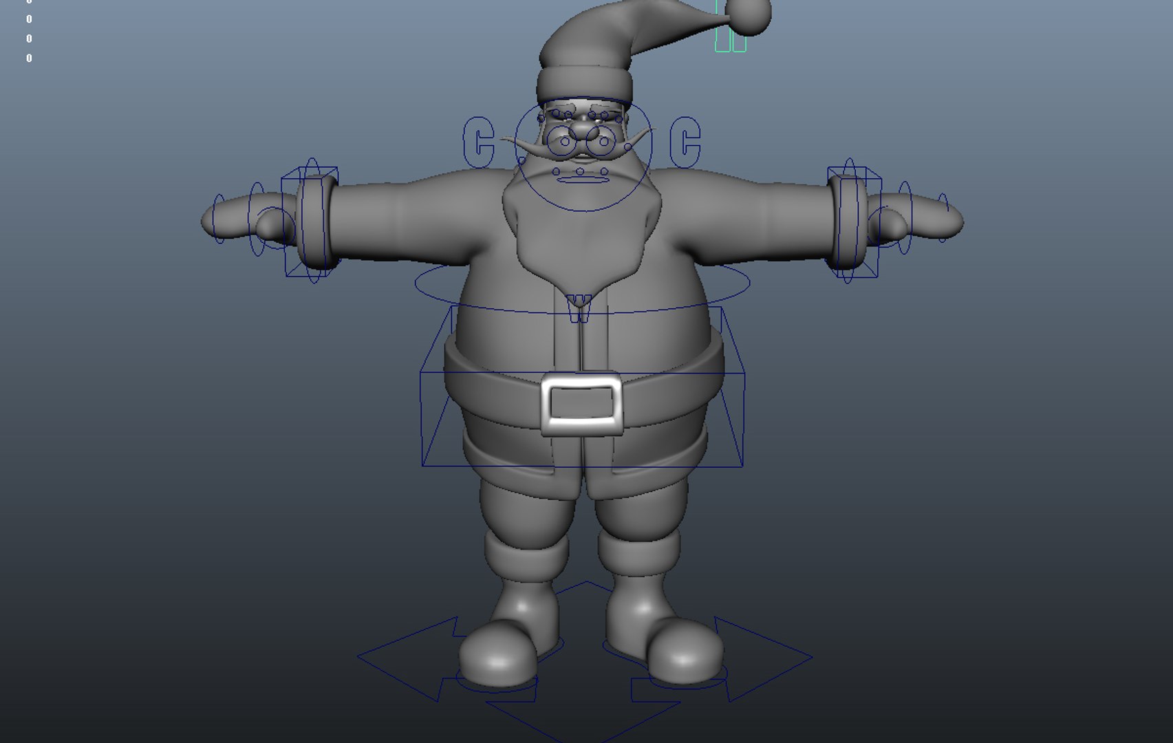 3d Model Santa Rigged
