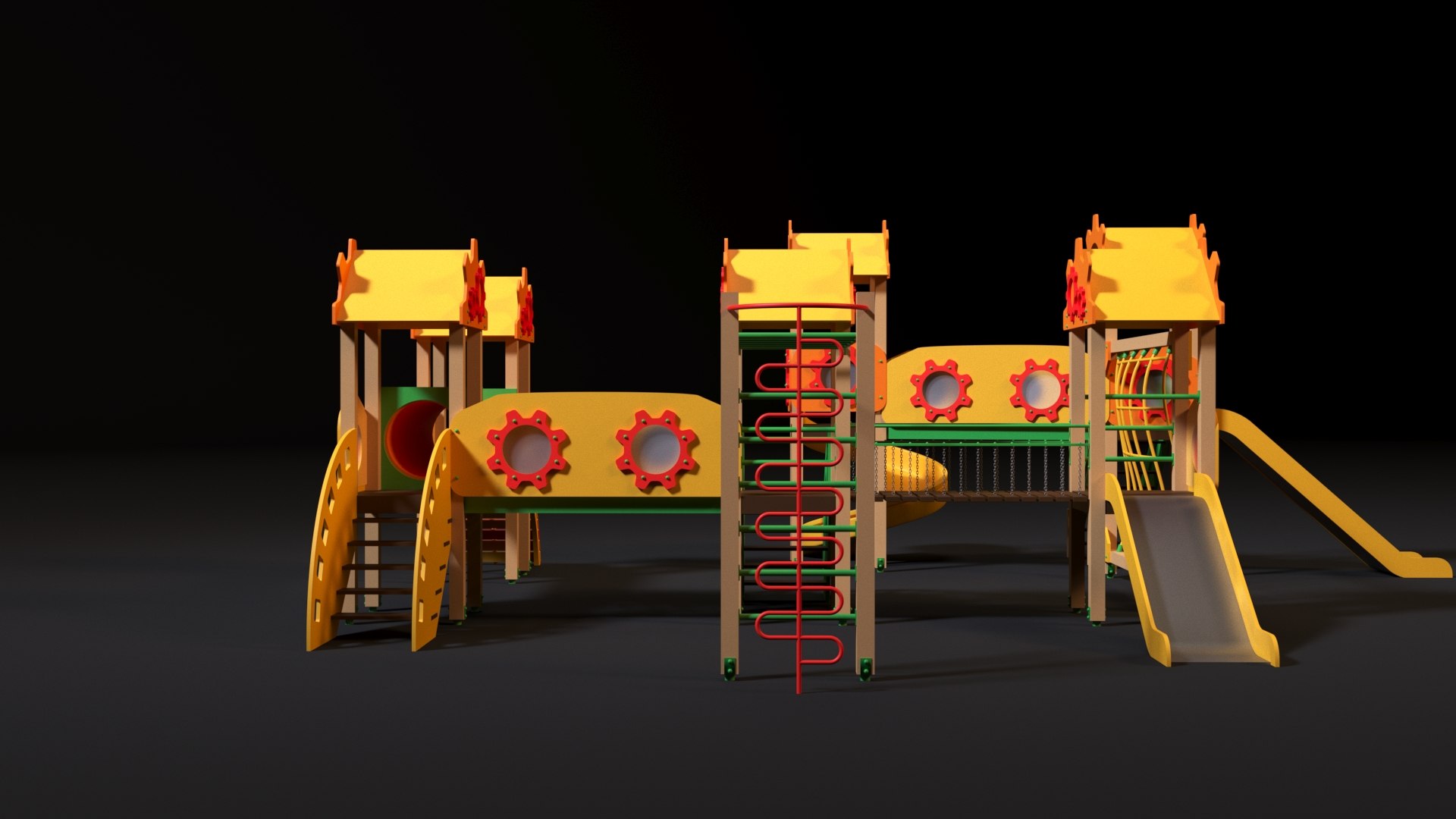 Children playground 3D model - TurboSquid 1766230