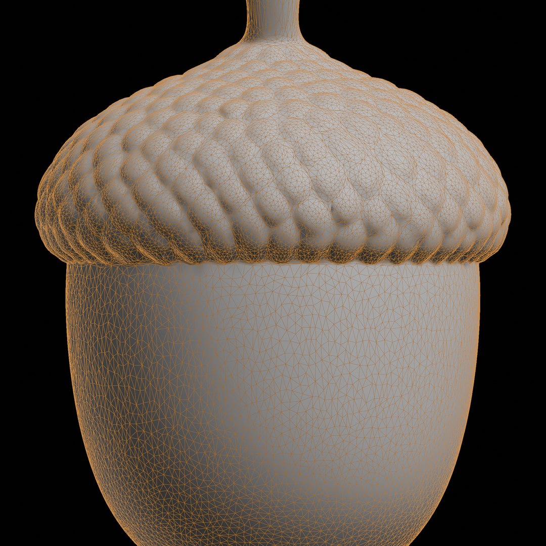3D Model Acorn Pendant 3D Print Model - TurboSquid 2531633