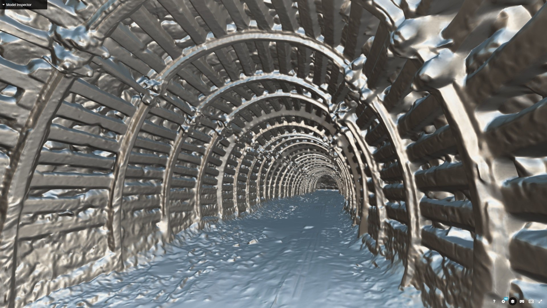 3D Old Underground Mine Excavation - Arch Support Model - TurboSquid ...