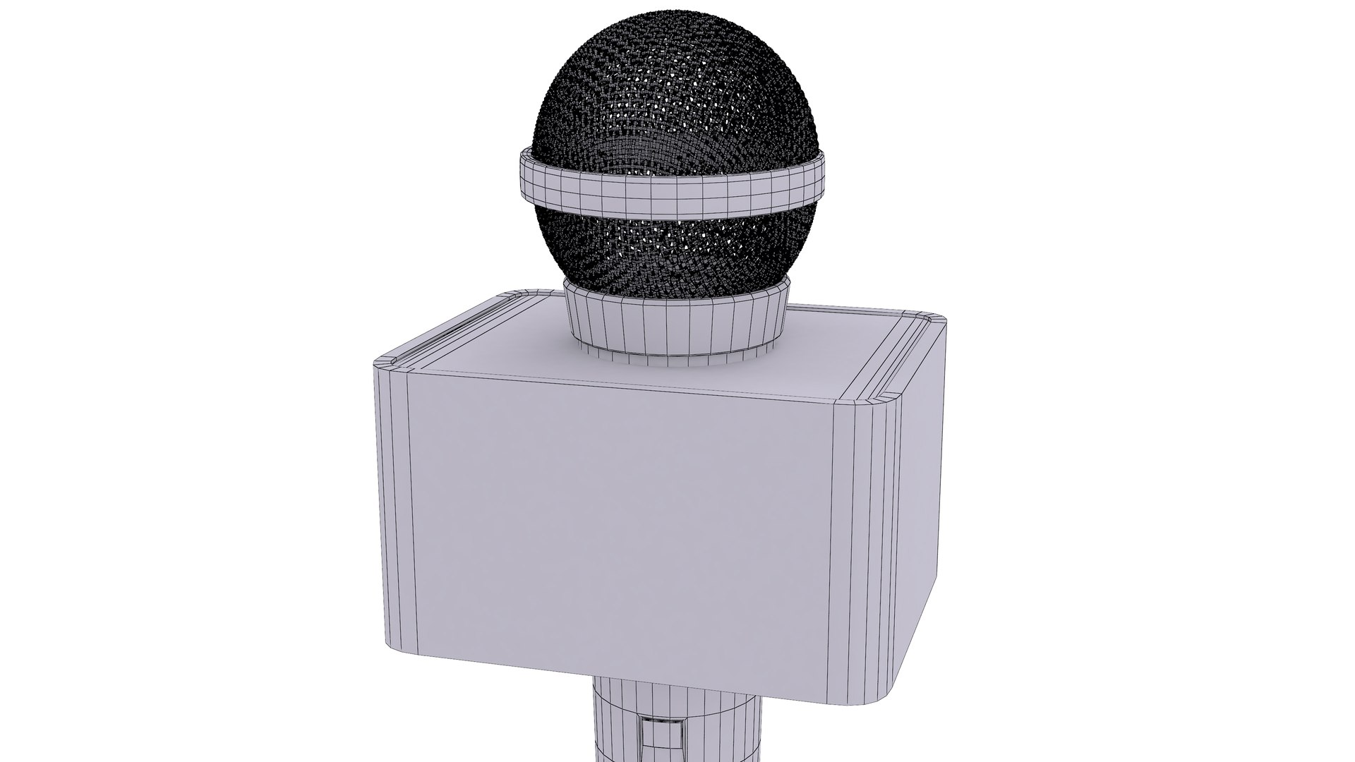 3D ESPN Reporter Microphone - TurboSquid 2270177