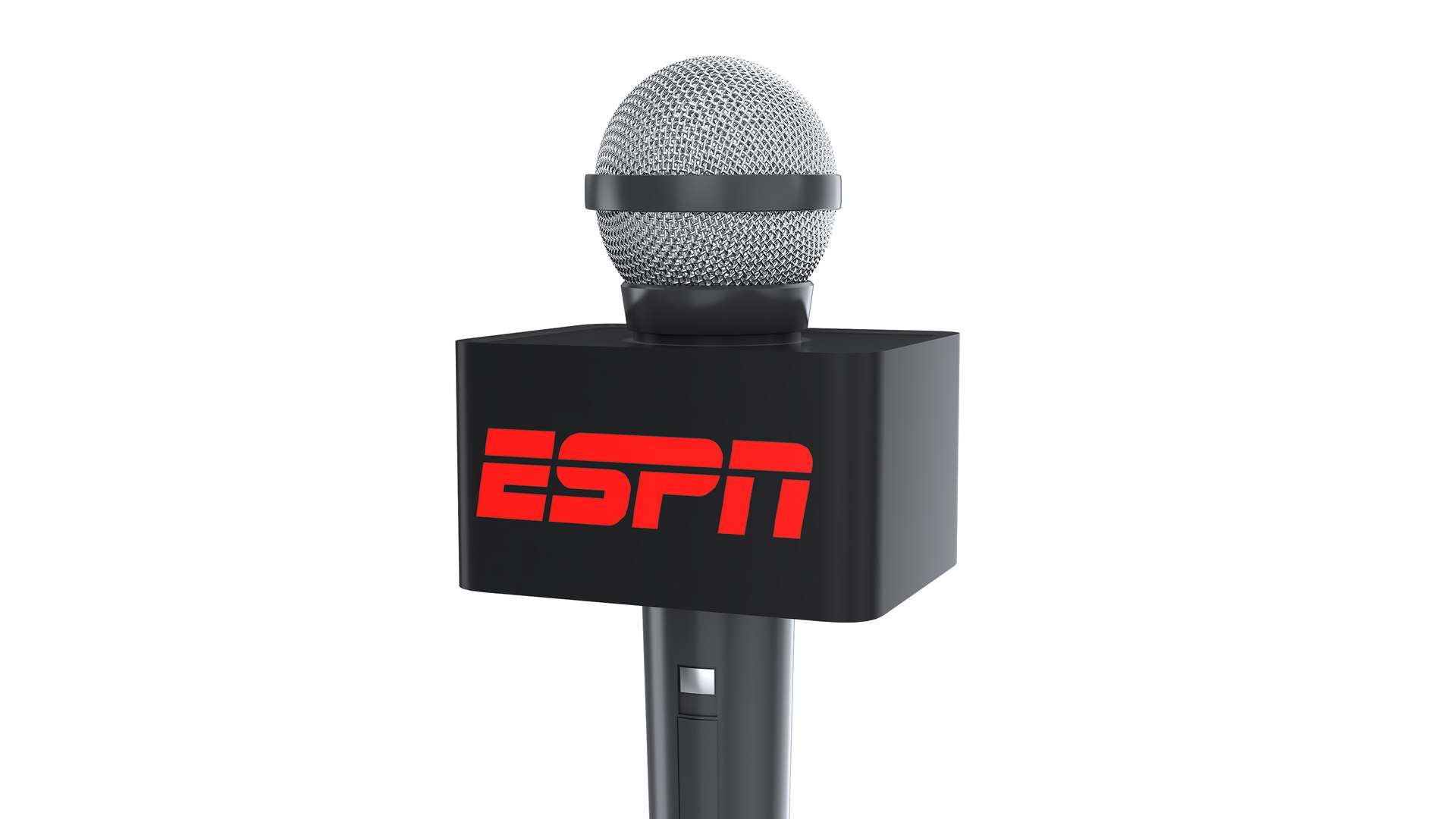 3D ESPN Reporter Microphone - TurboSquid 2270177