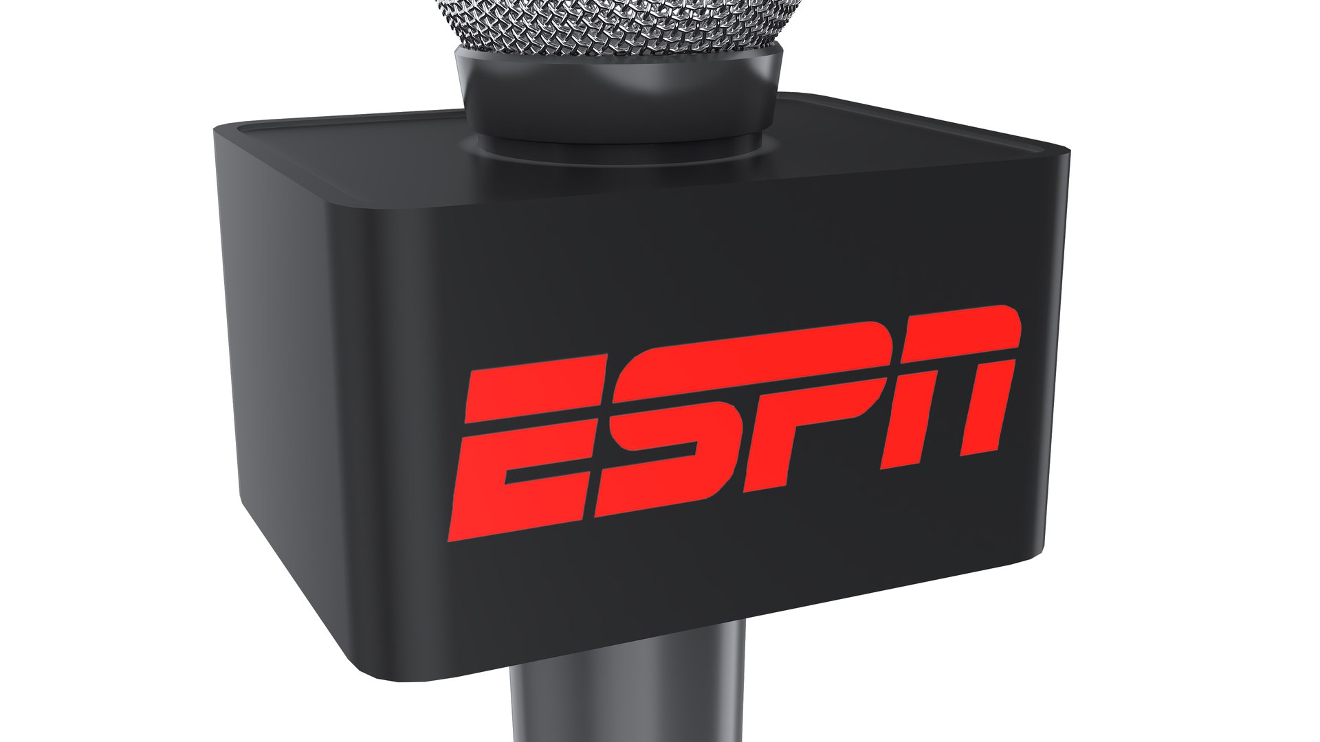 3D ESPN Reporter Microphone - TurboSquid 2270177
