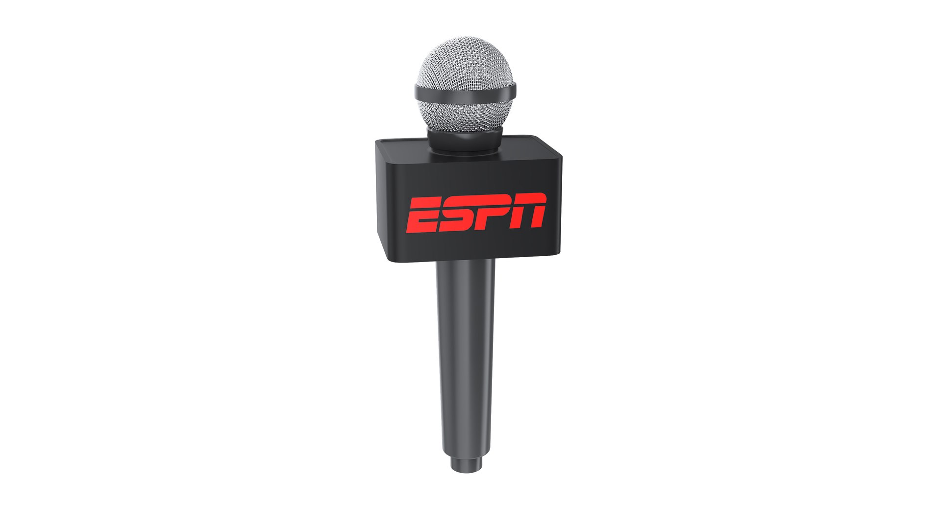 3D ESPN Reporter Microphone - TurboSquid 2270177