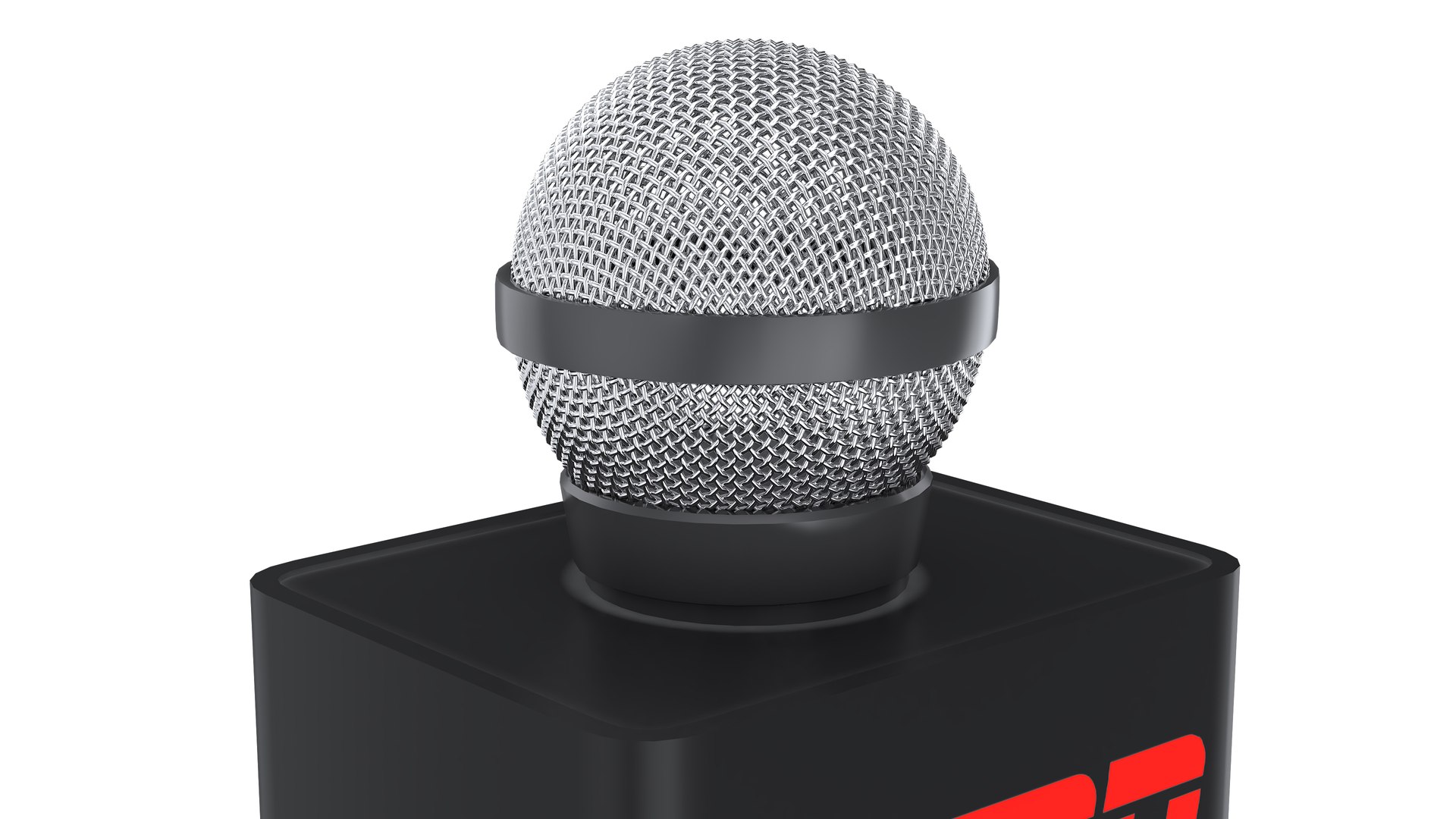 3D ESPN Reporter Microphone - TurboSquid 2270177