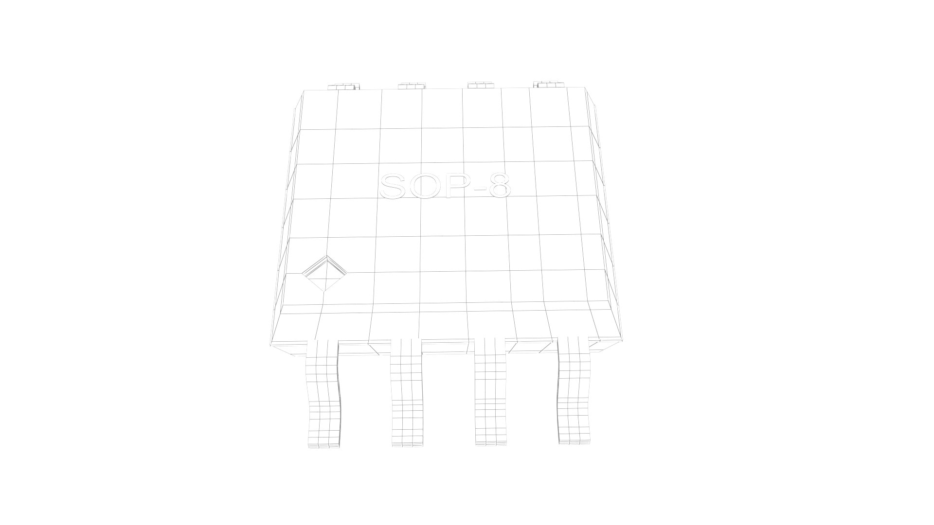 3D SOP-8 Chip - TurboSquid 2179794