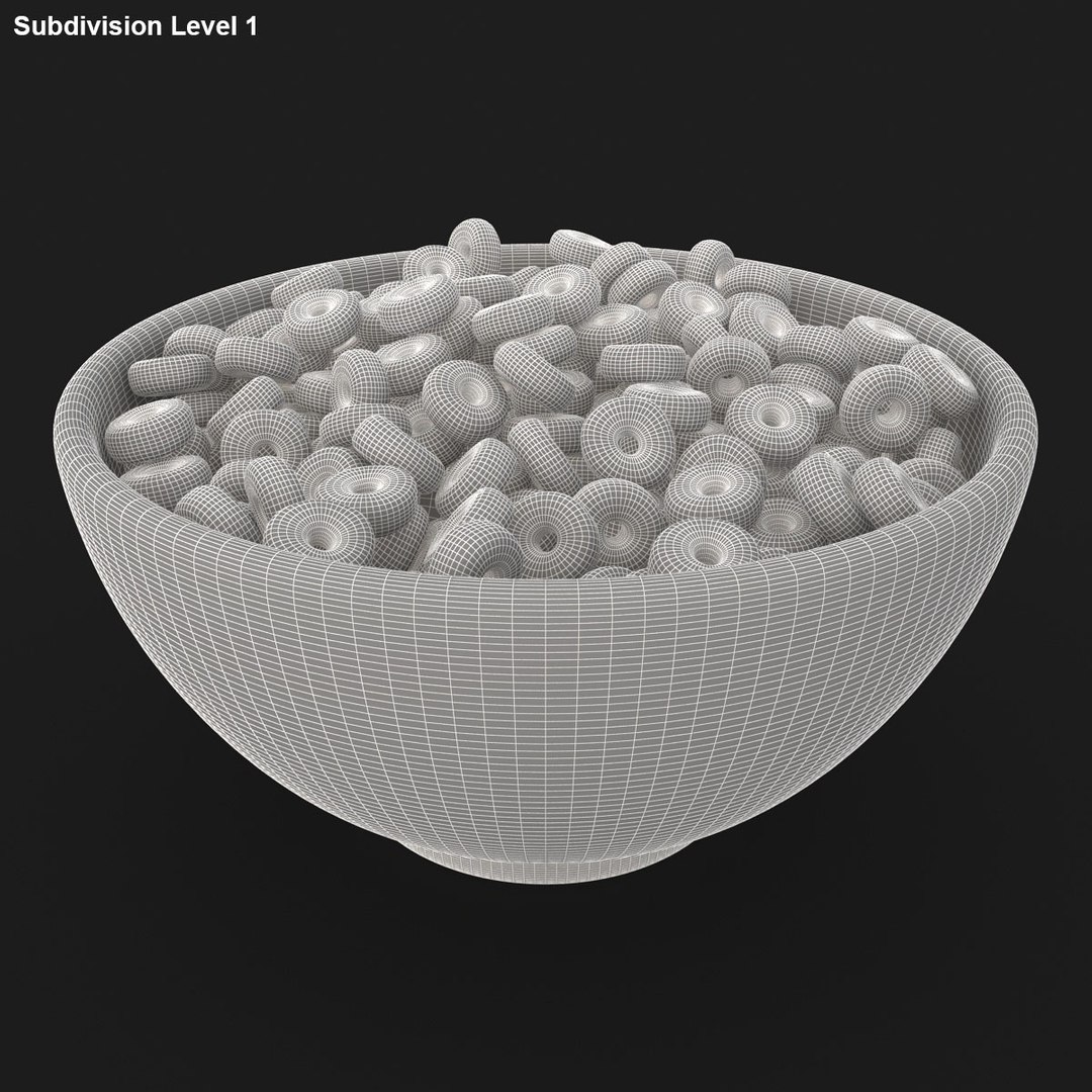 Realistic Cheerios Plain 3d 3ds